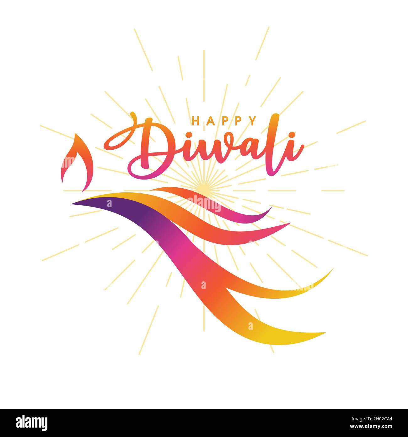 Happy Diwali Vector icon design illustration Template Stock Photo - Alamy