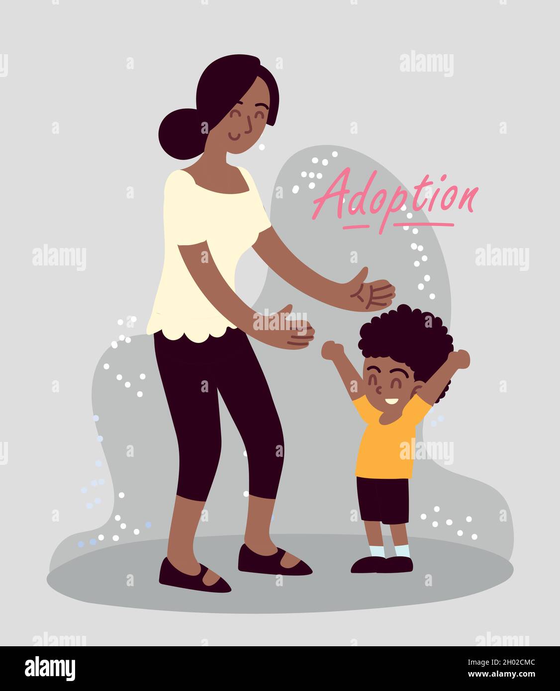 Adopted mother Stock Vector Images - Alamy