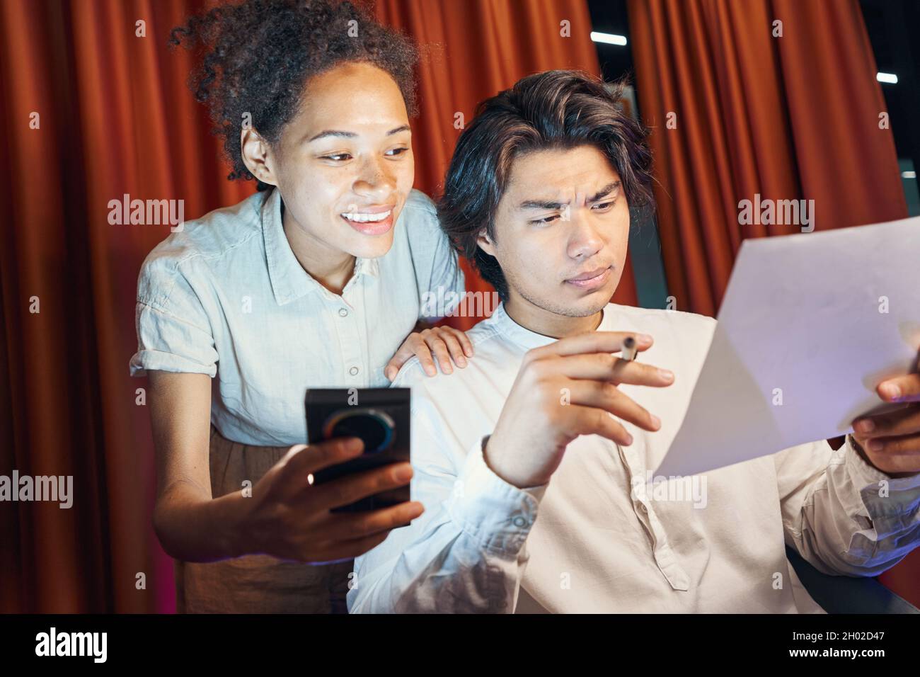 Business man dictating hi-res stock photography and images - Alamy