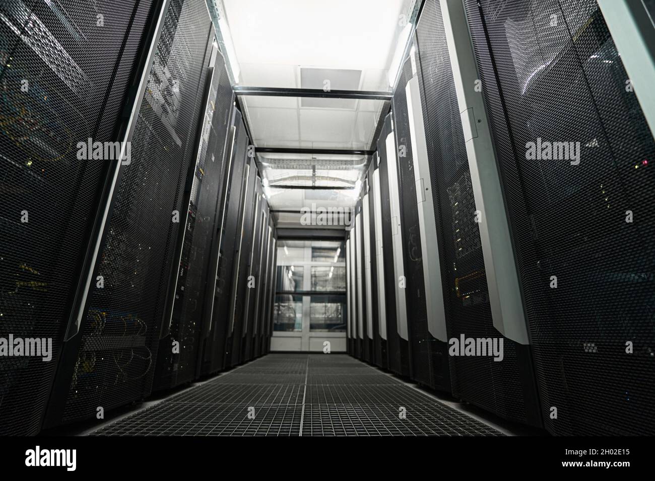 Aisle of server room in data center Stock Photo - Alamy