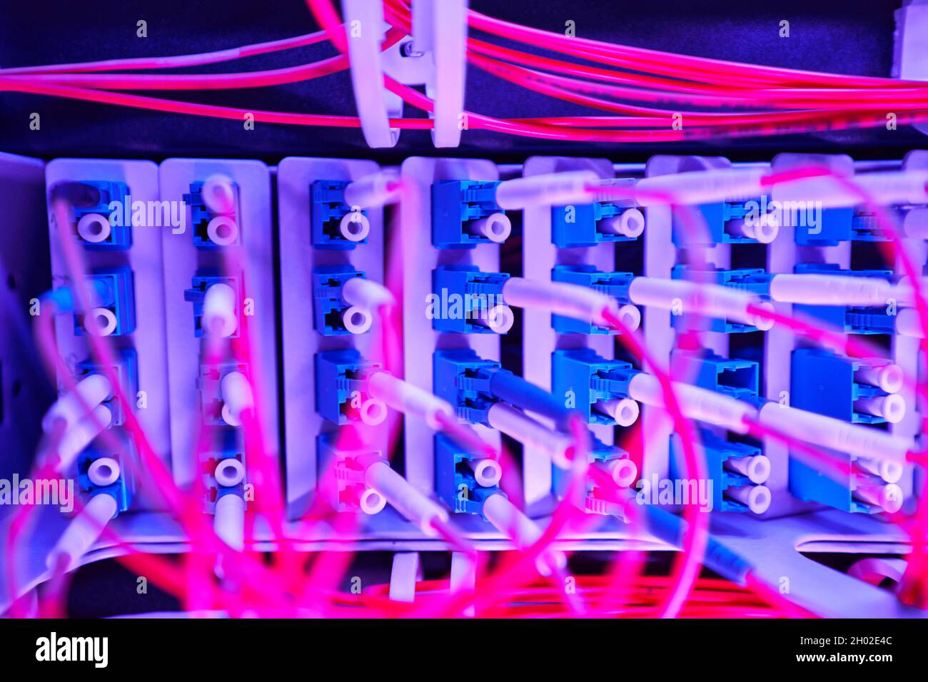Cable management inside network cabinet of data center Stock Photo - Alamy