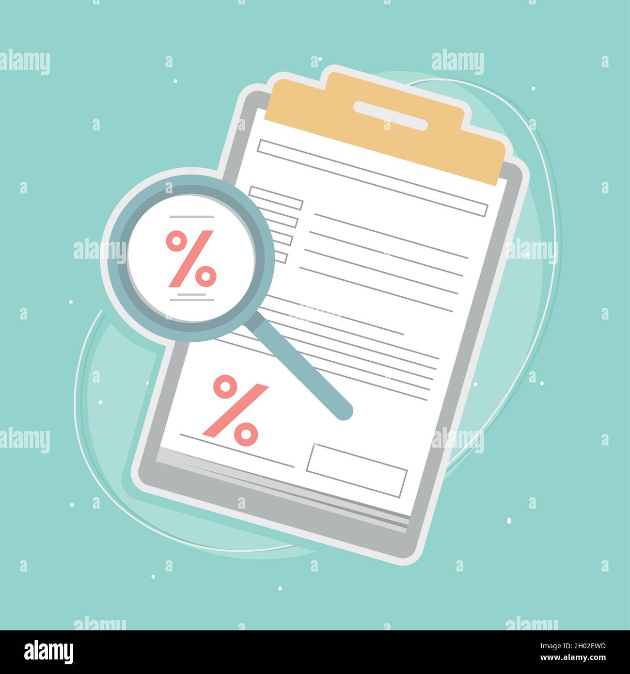 report financial interest Stock Vector Image & Art - Alamy