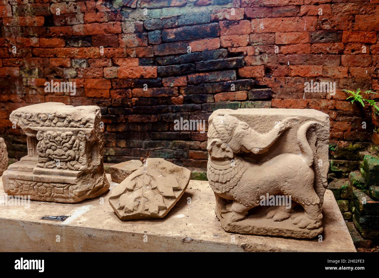 Art artifacts at My Son Archive building Stock Photo - Alamy