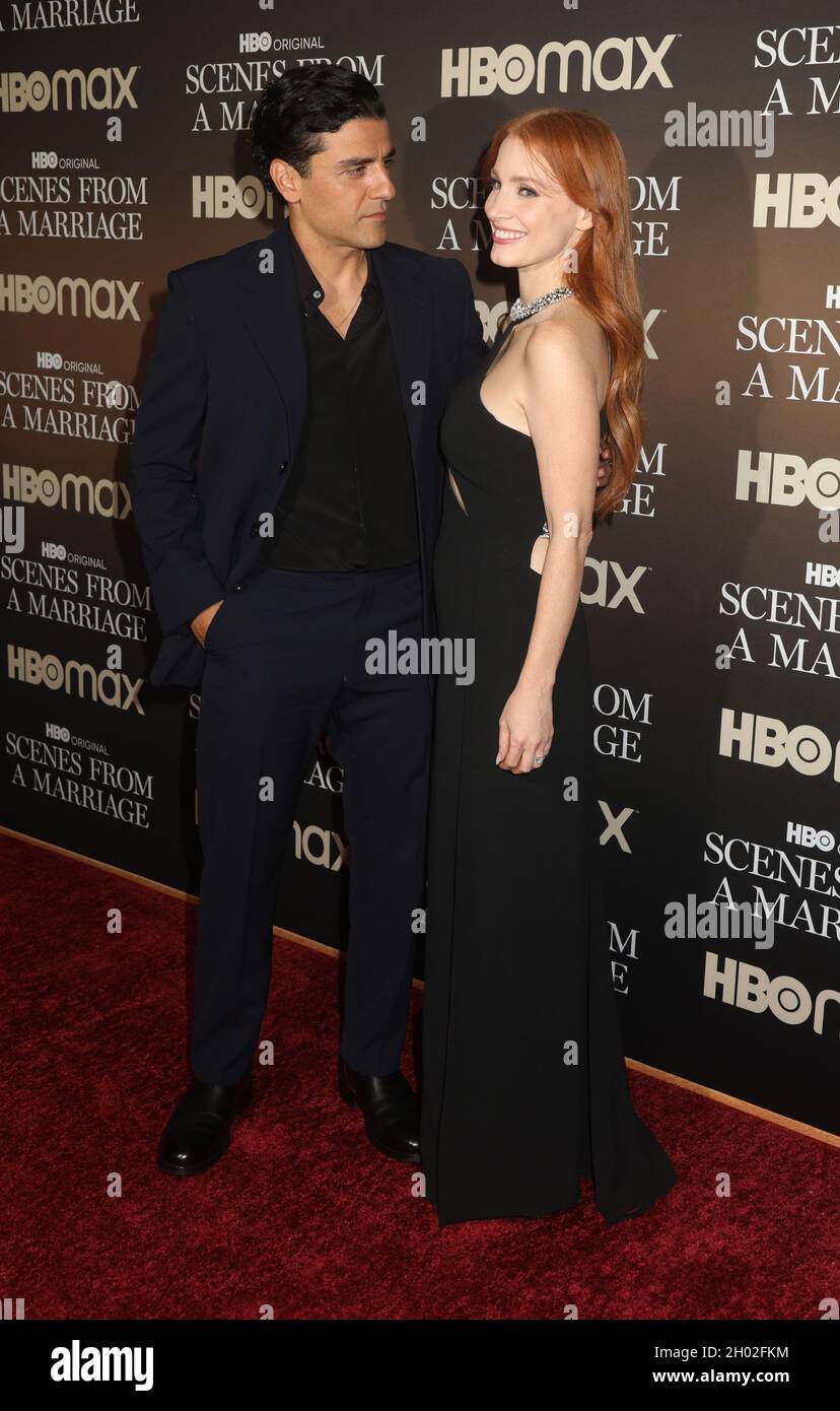 October 10, 2021, New York, New York, USA: Actors OSCAR ISAAC and ...