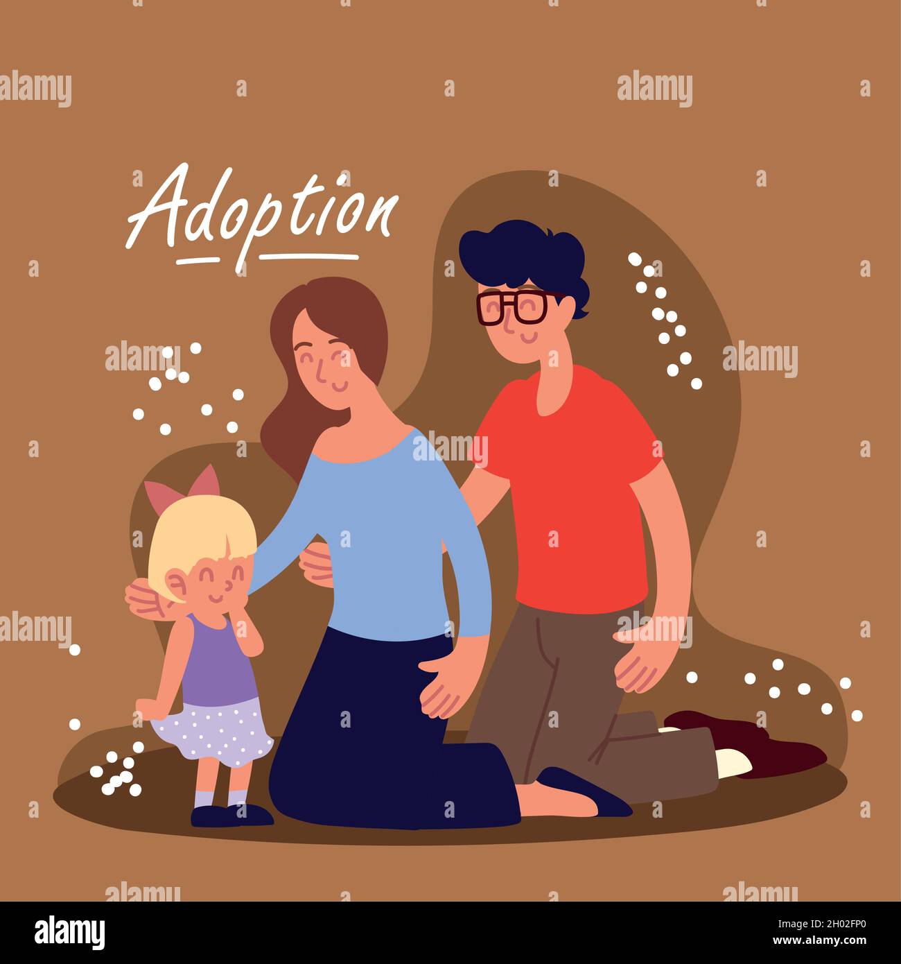 adoption, happy family Stock Vector Image & Art - Alamy