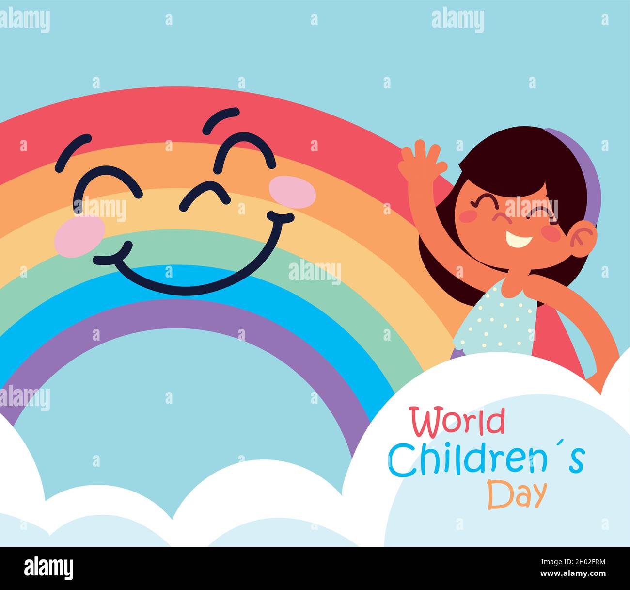 world childrens day, cute girl Stock Vector Image & Art - Alamy