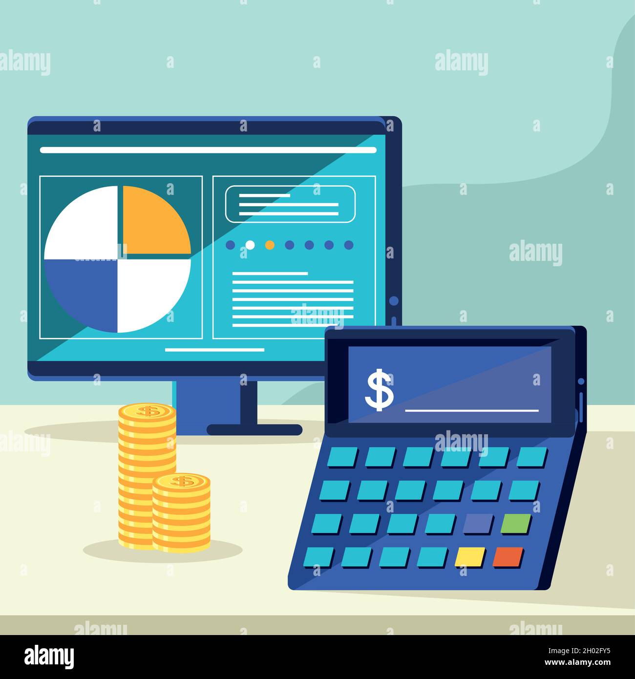 financial management calculation Stock Vector Image & Art - Alamy