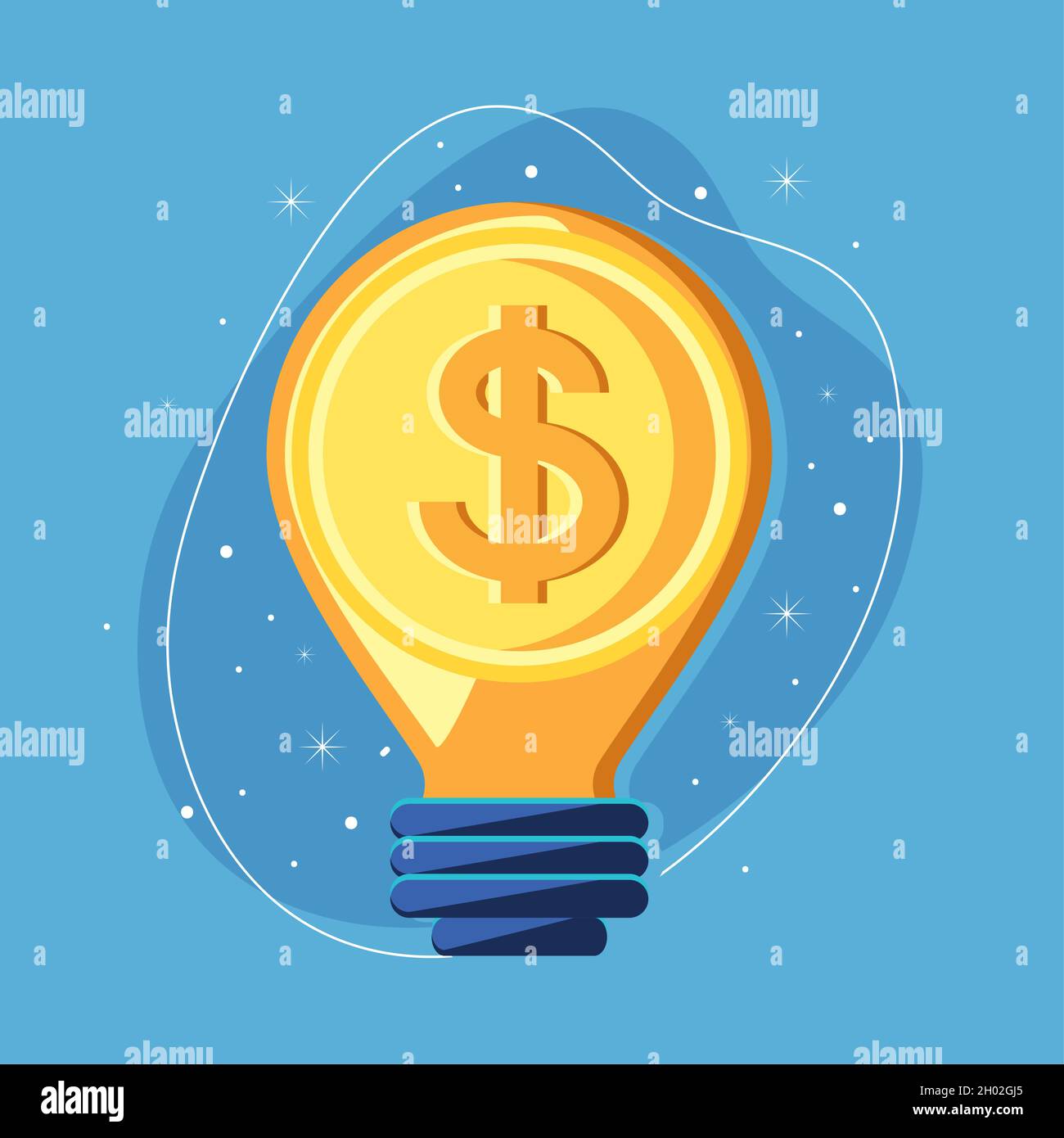 money inside bulb Stock Vector Image & Art - Alamy