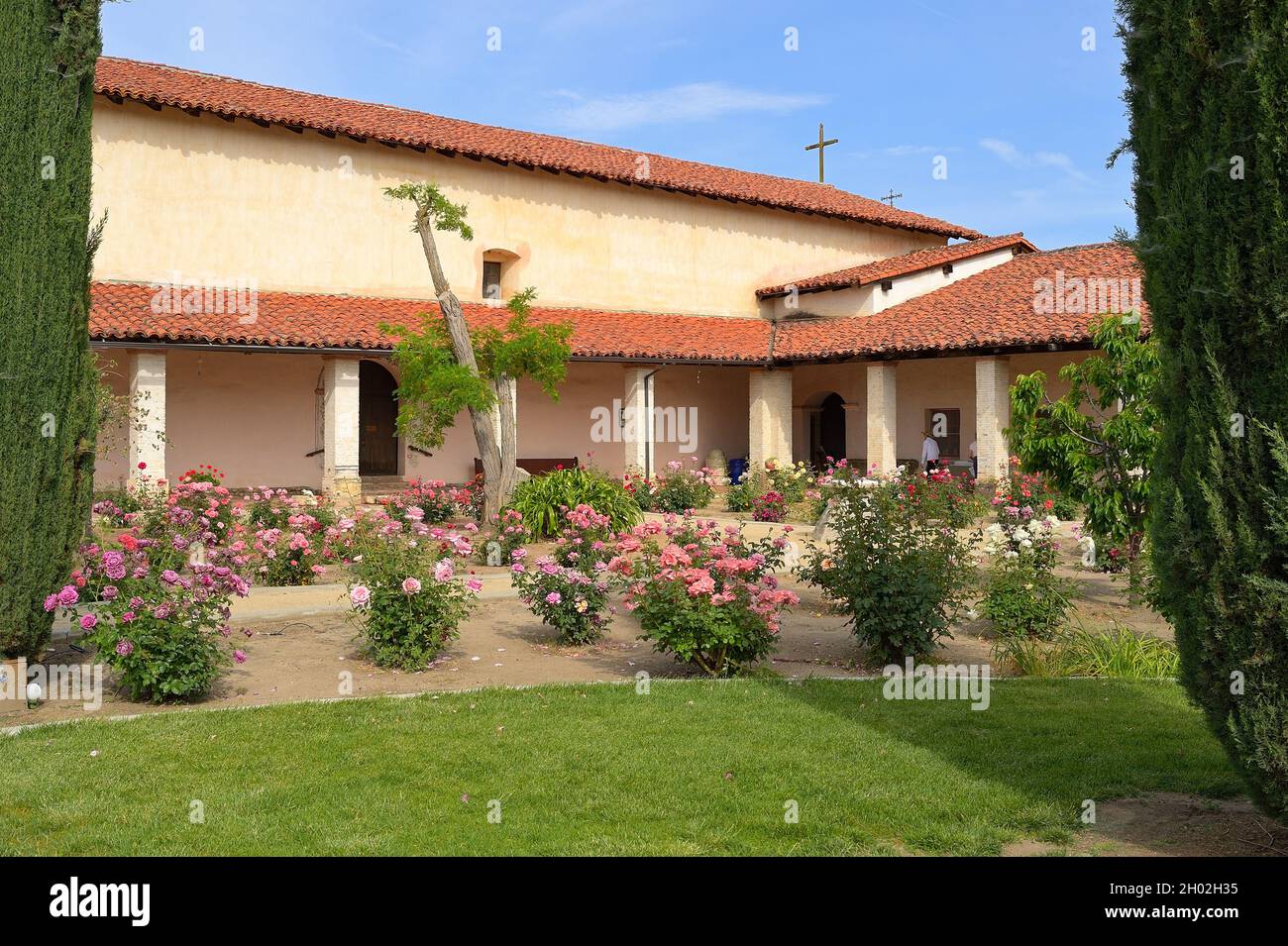 The historic Mission San Antonio de Padua founded in 1771, near Jolon ...