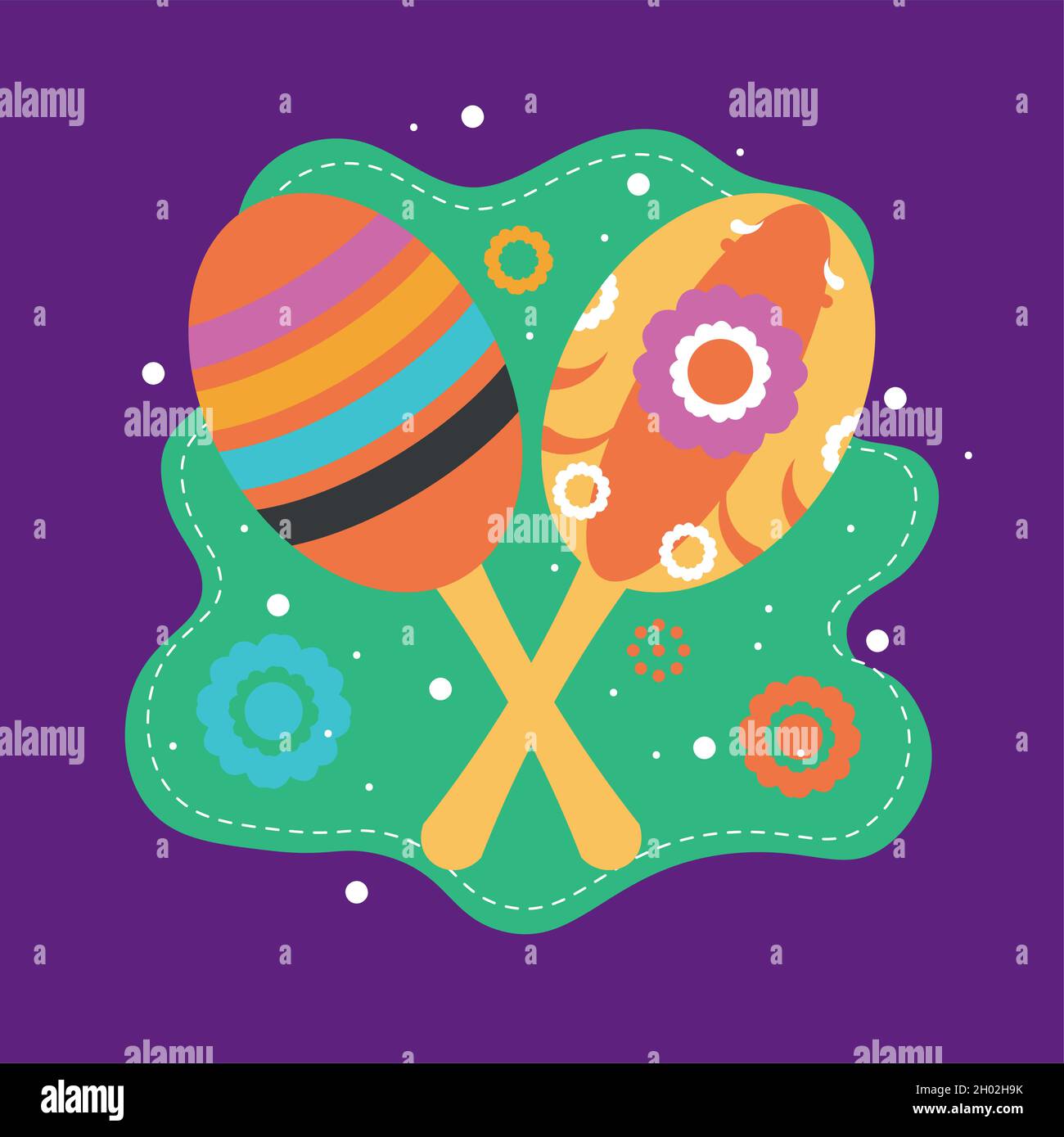 traditional maraca instrument Stock Vector Image & Art - Alamy