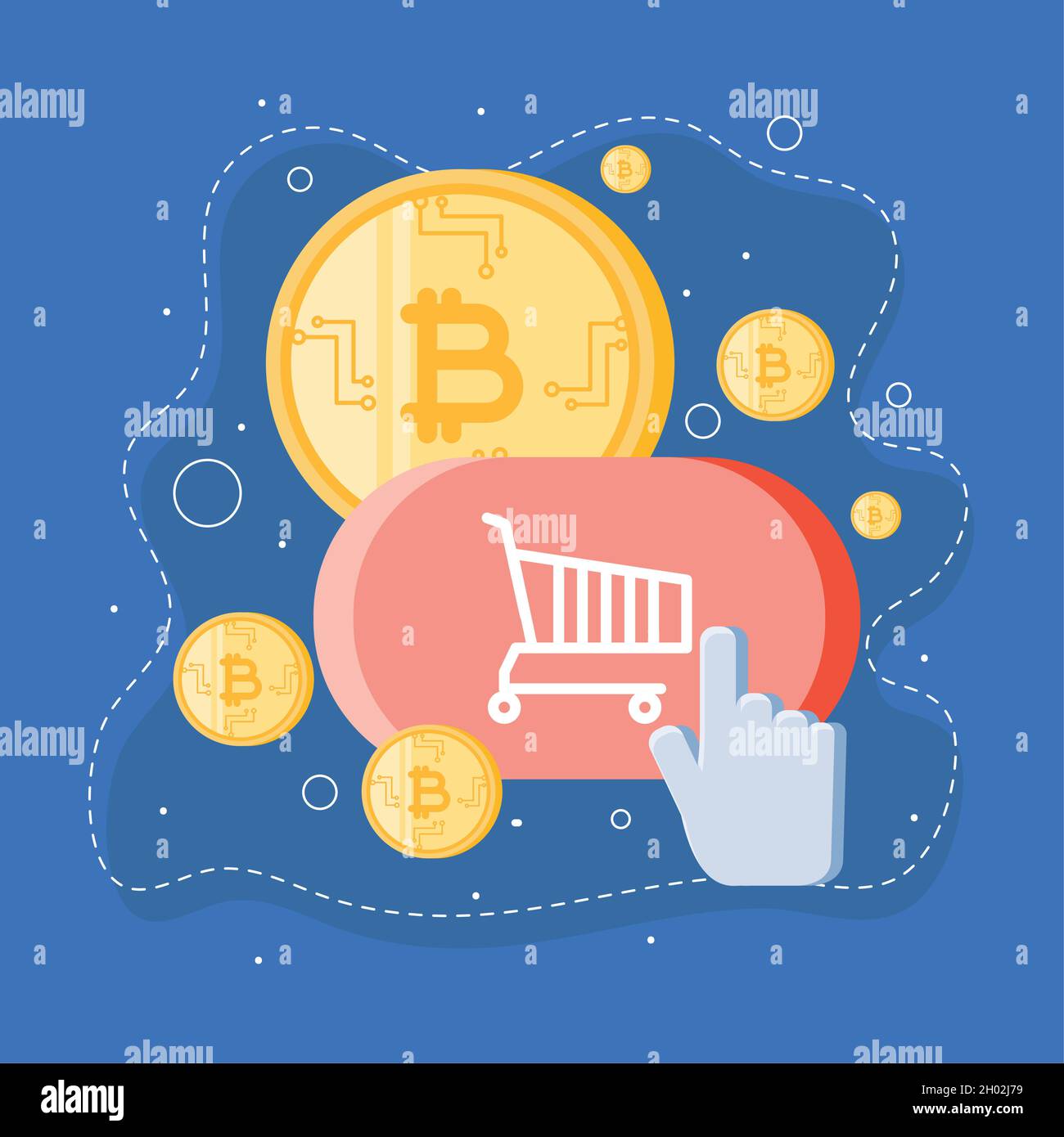 Bitcoins button hi-res stock photography and images - Alamy