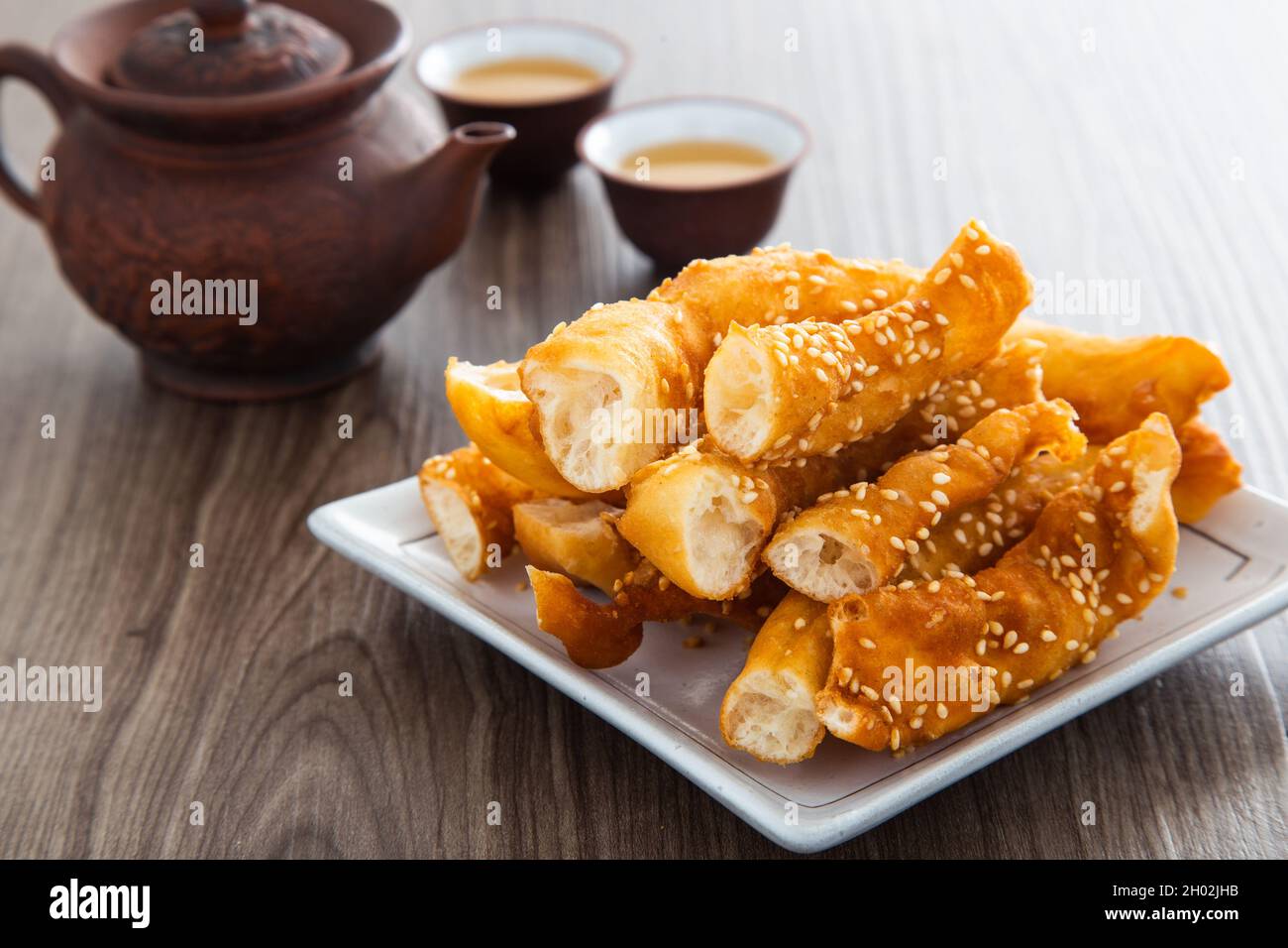 Horse Shoe Fritters, also known as Ma Geok or Butterfly, a popular ...