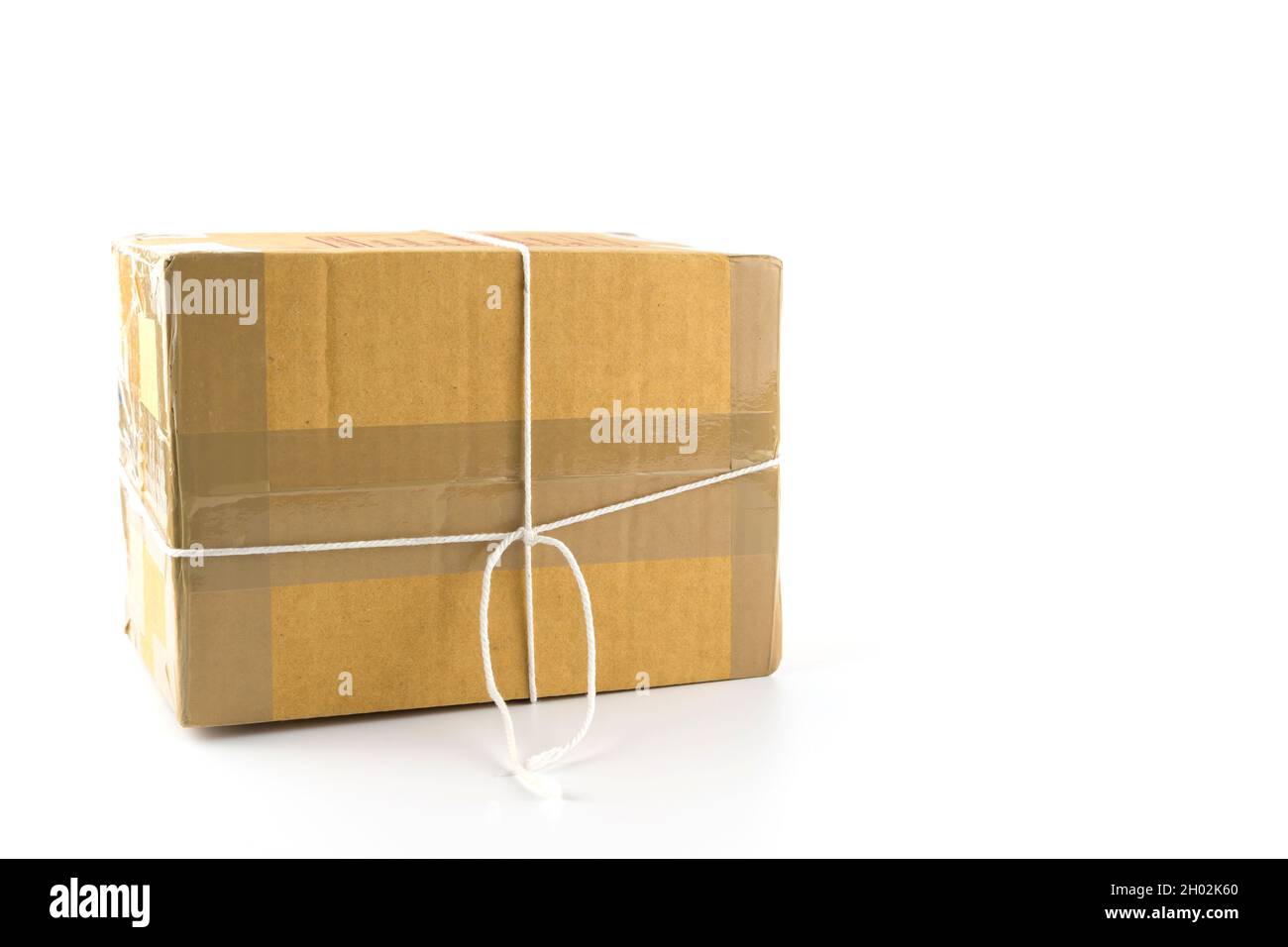 Brown paper parcels box already to shipped isolated on white background ...