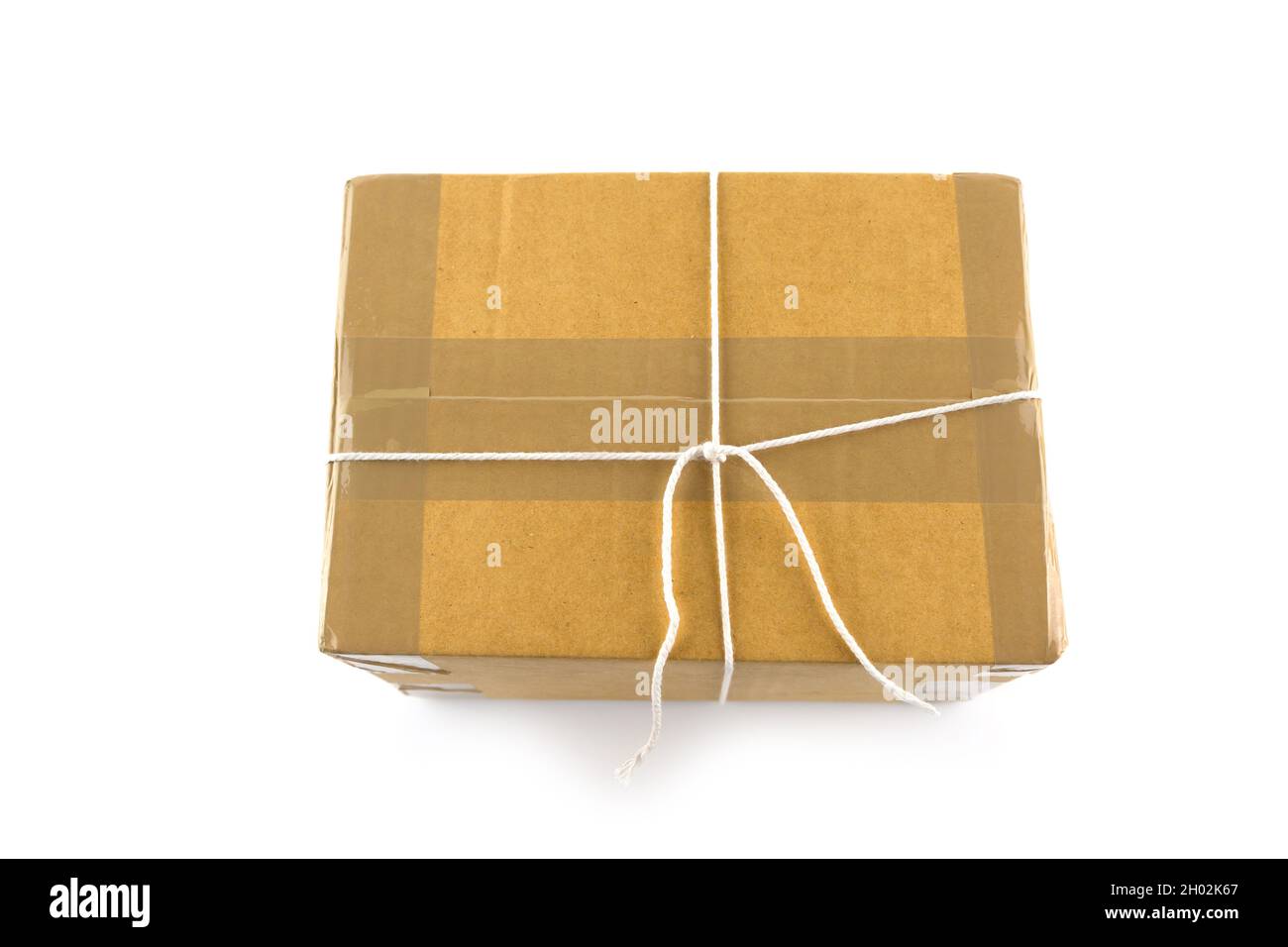 Brown paper parcels box already to shipped isolated on white background ...