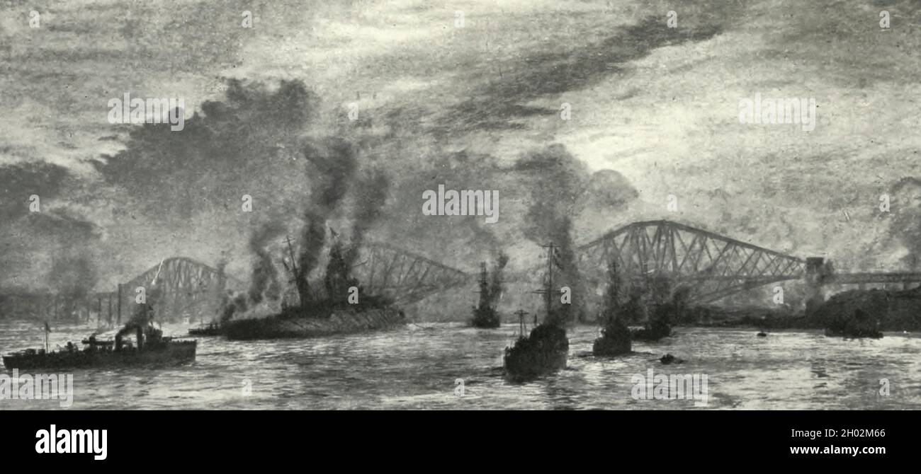 Bringing in the wounded HMS Lion - World War I Stock Photo - Alamy