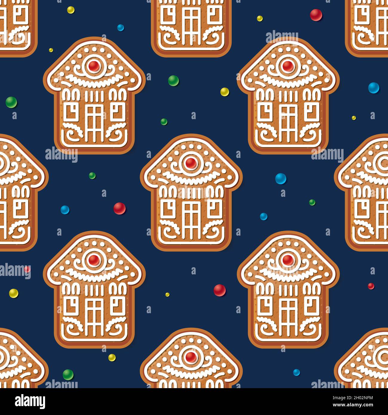 Cookie house christmas Stock Vector Images - Alamy