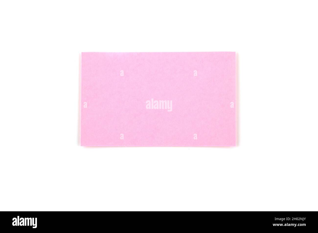 Color paper name card isolated on white background Stock Photo - Alamy