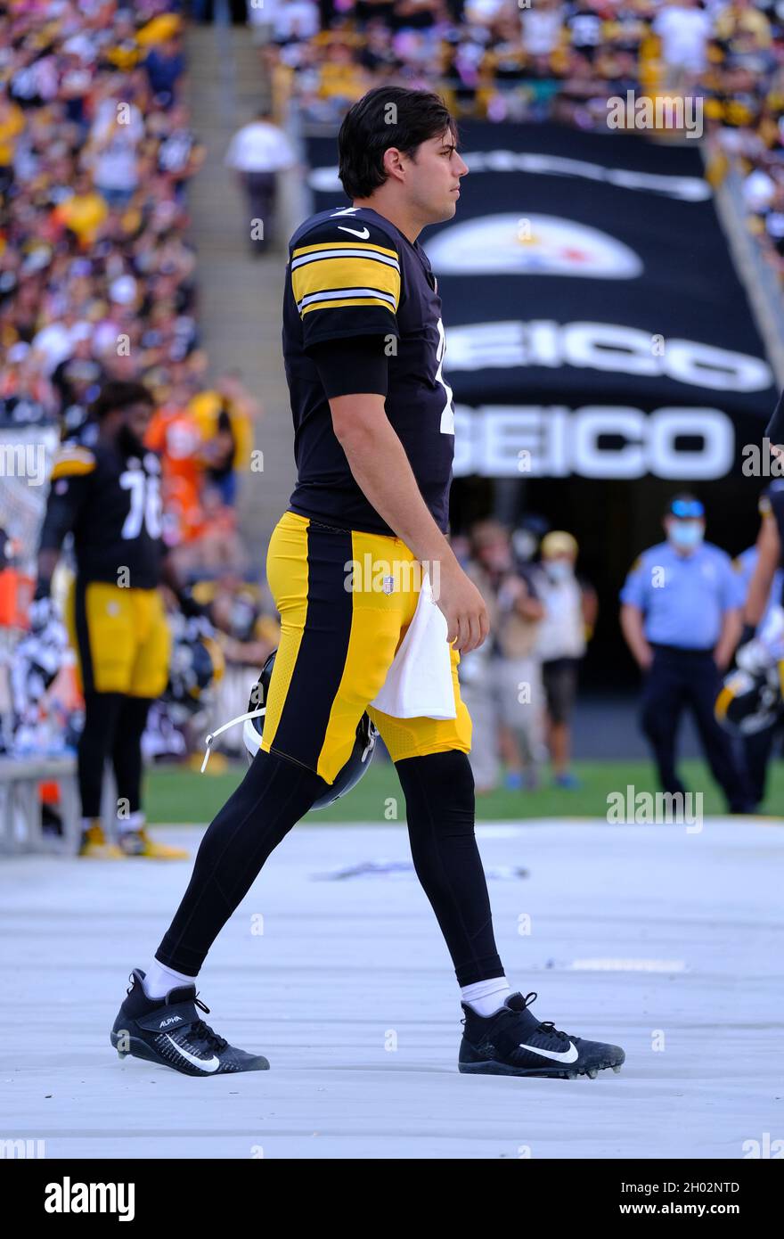October 10th, 2021: Mason Rudolph #2 during the Pittsburgh Steelers vs ...