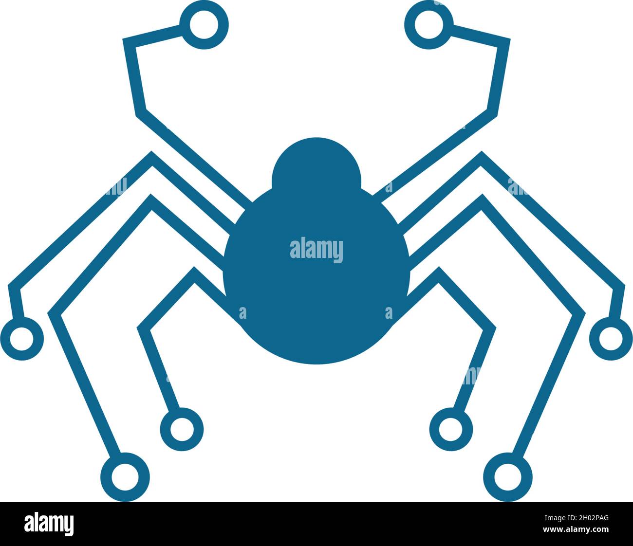 Spider web Technology logo vector Stock Vector Image & Art - Alamy