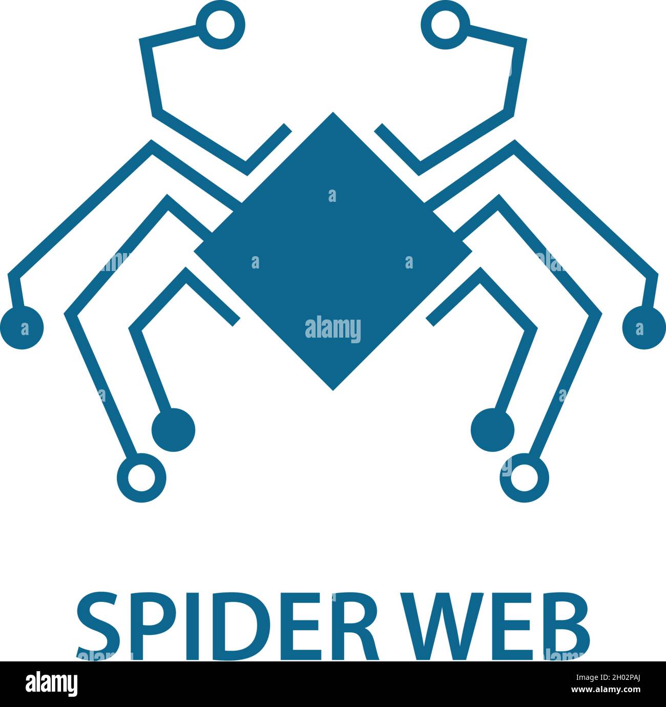 Spider web Technology logo vector Stock Vector Image & Art - Alamy