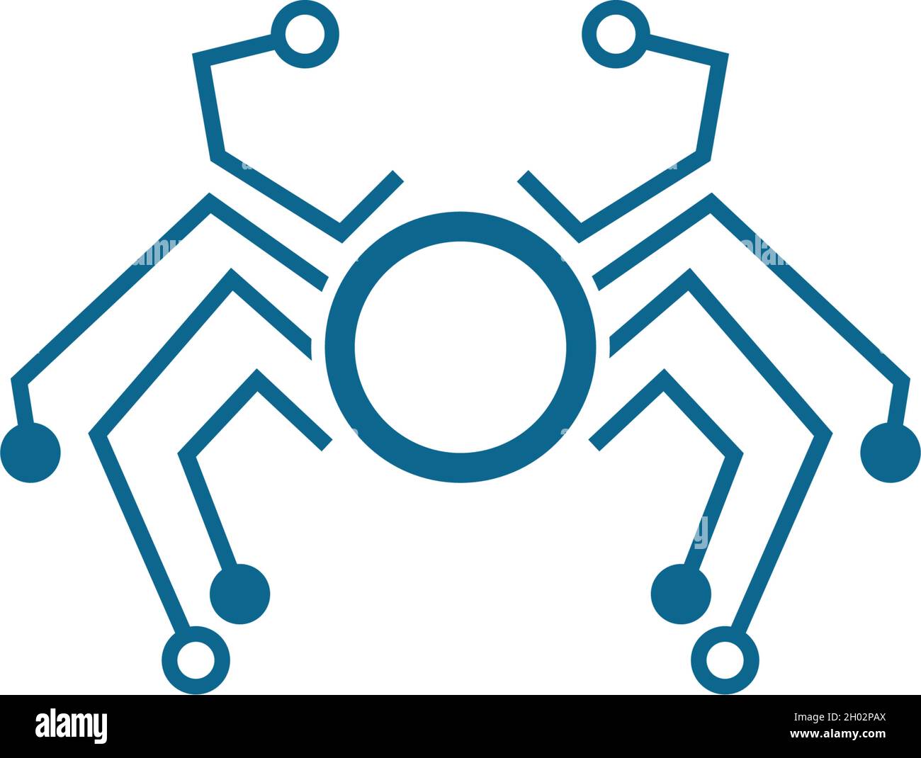Spider web Technology logo vector Stock Vector Image & Art - Alamy
