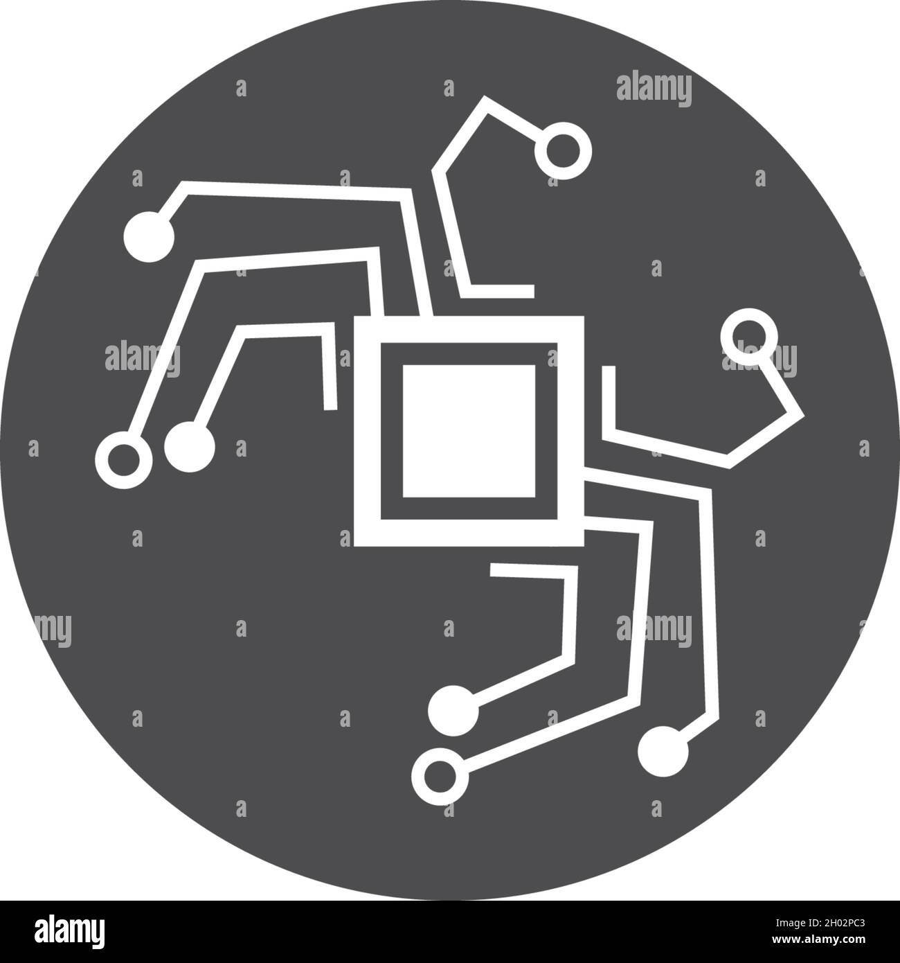 Spider web Technology logo vector Stock Vector Image & Art - Alamy