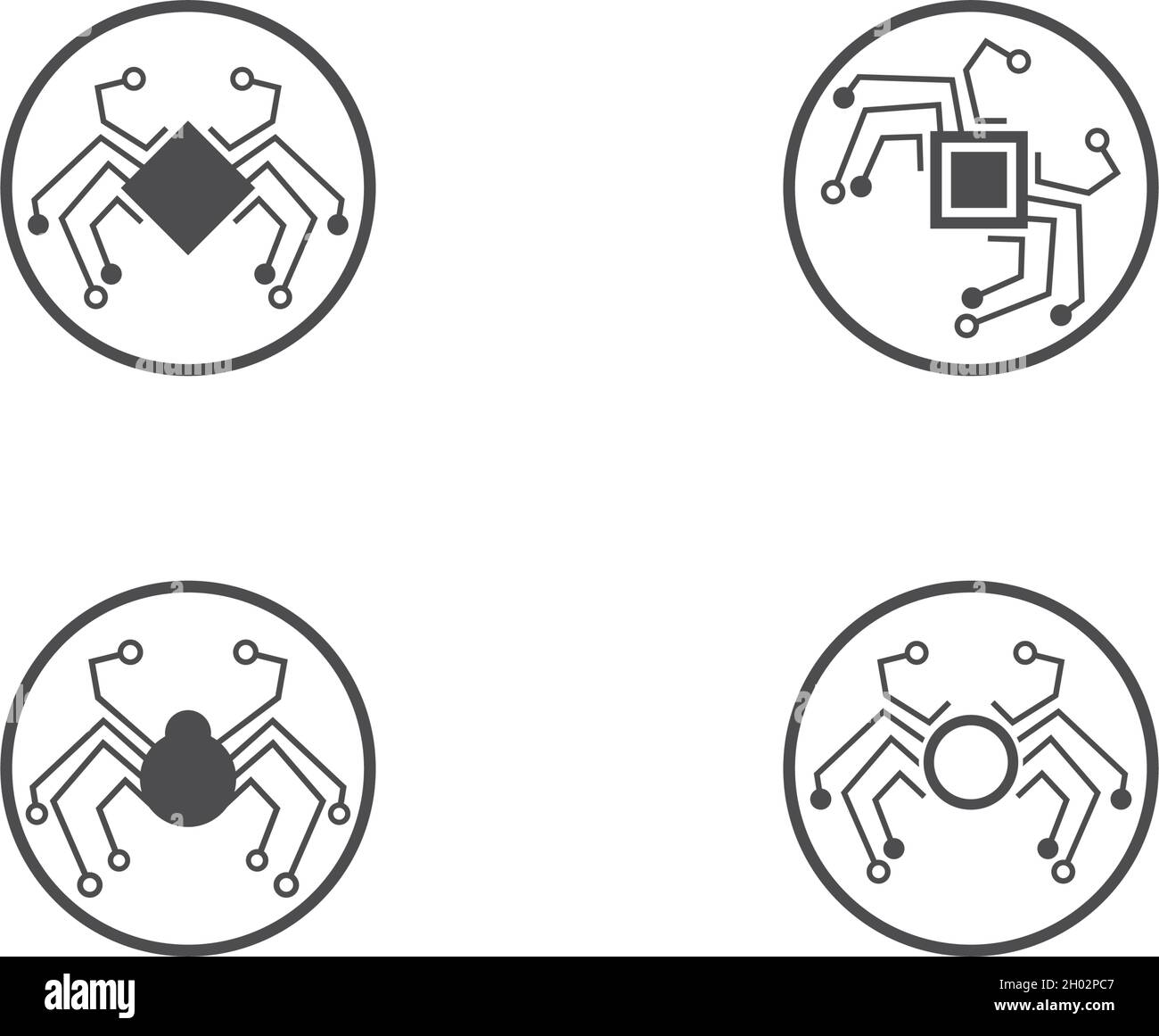 Spider web Technology logo vector Stock Vector Image & Art - Alamy