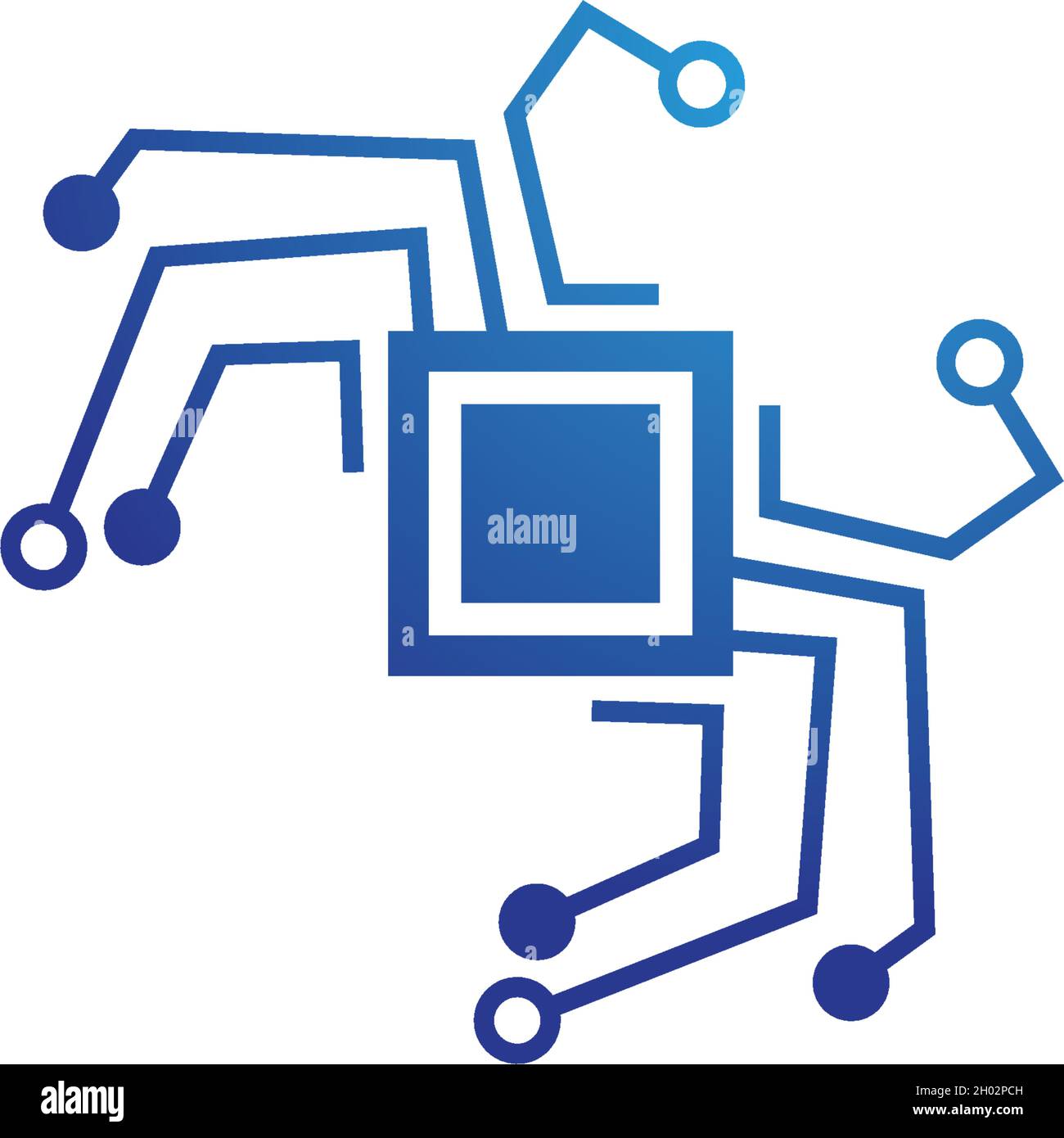 Spider web Technology logo vector Stock Vector Image & Art - Alamy