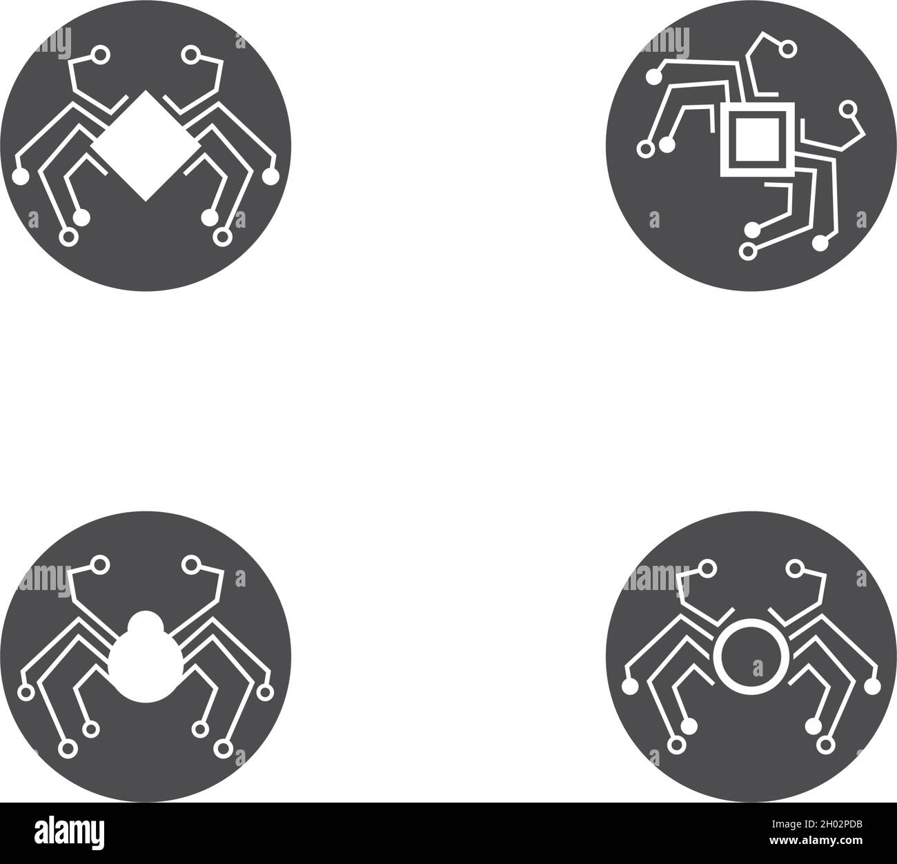 Spider web Technology logo vector Stock Vector Image & Art - Alamy