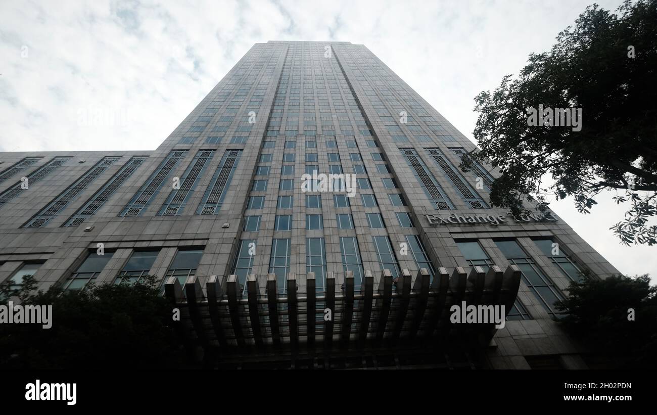 Exchange Tower Office Building at Asoke and Sukhumvit Intersection ...