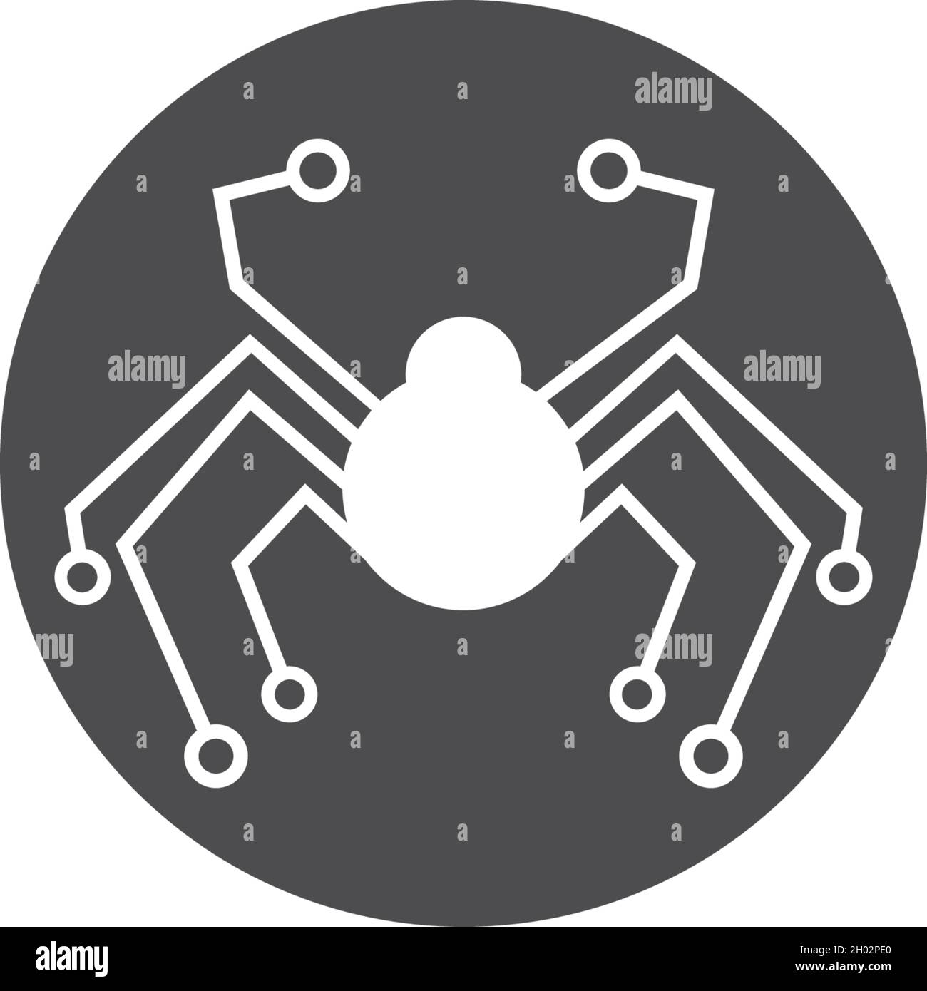 Spider web Technology logo vector Stock Vector Image & Art - Alamy