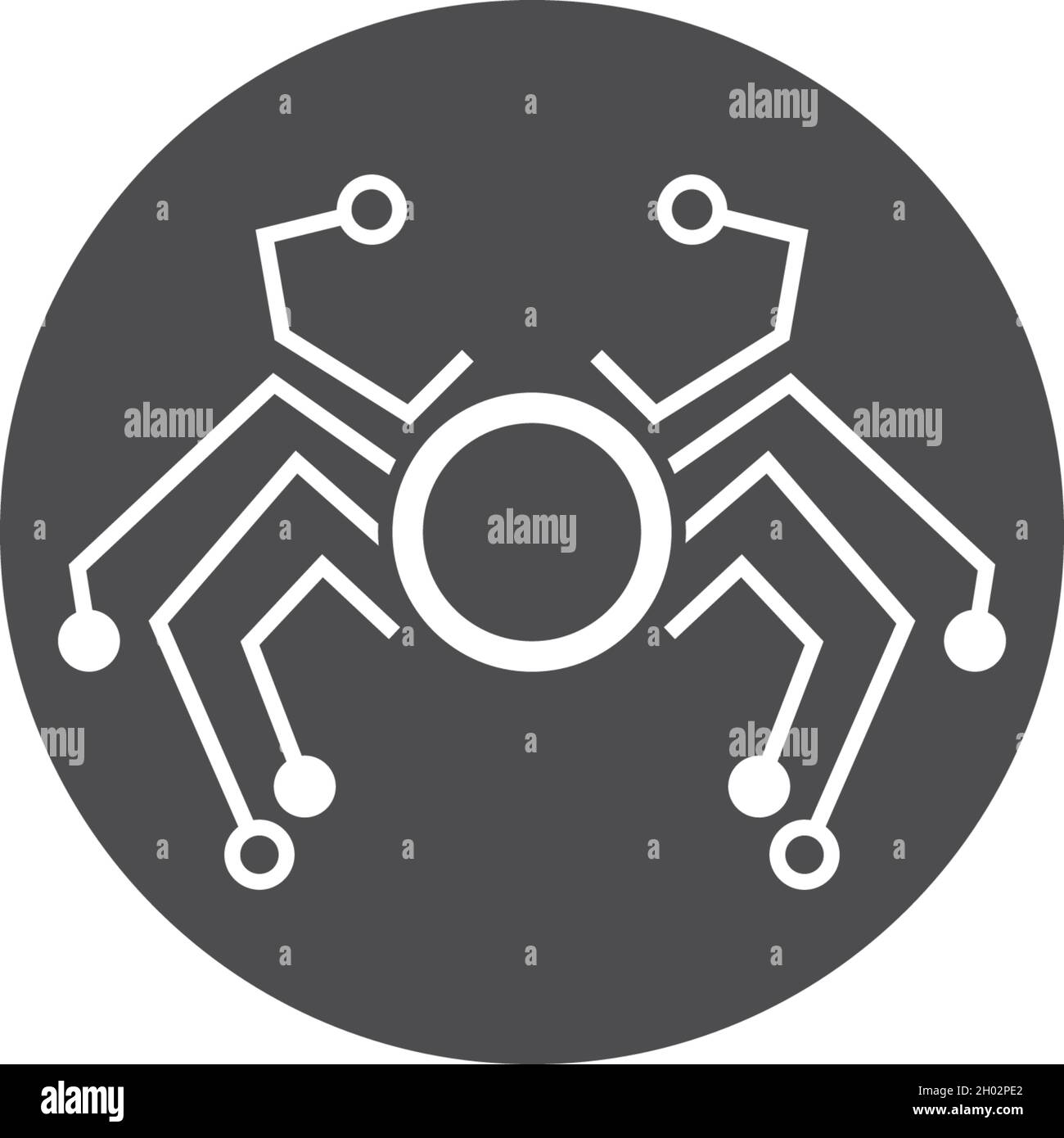 Spider web Technology logo vector Stock Vector Image & Art - Alamy