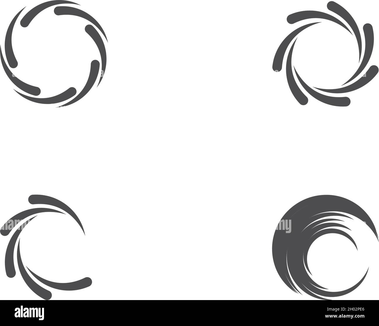 Business logo, vortex, wave and spiral icon vector template Stock ...