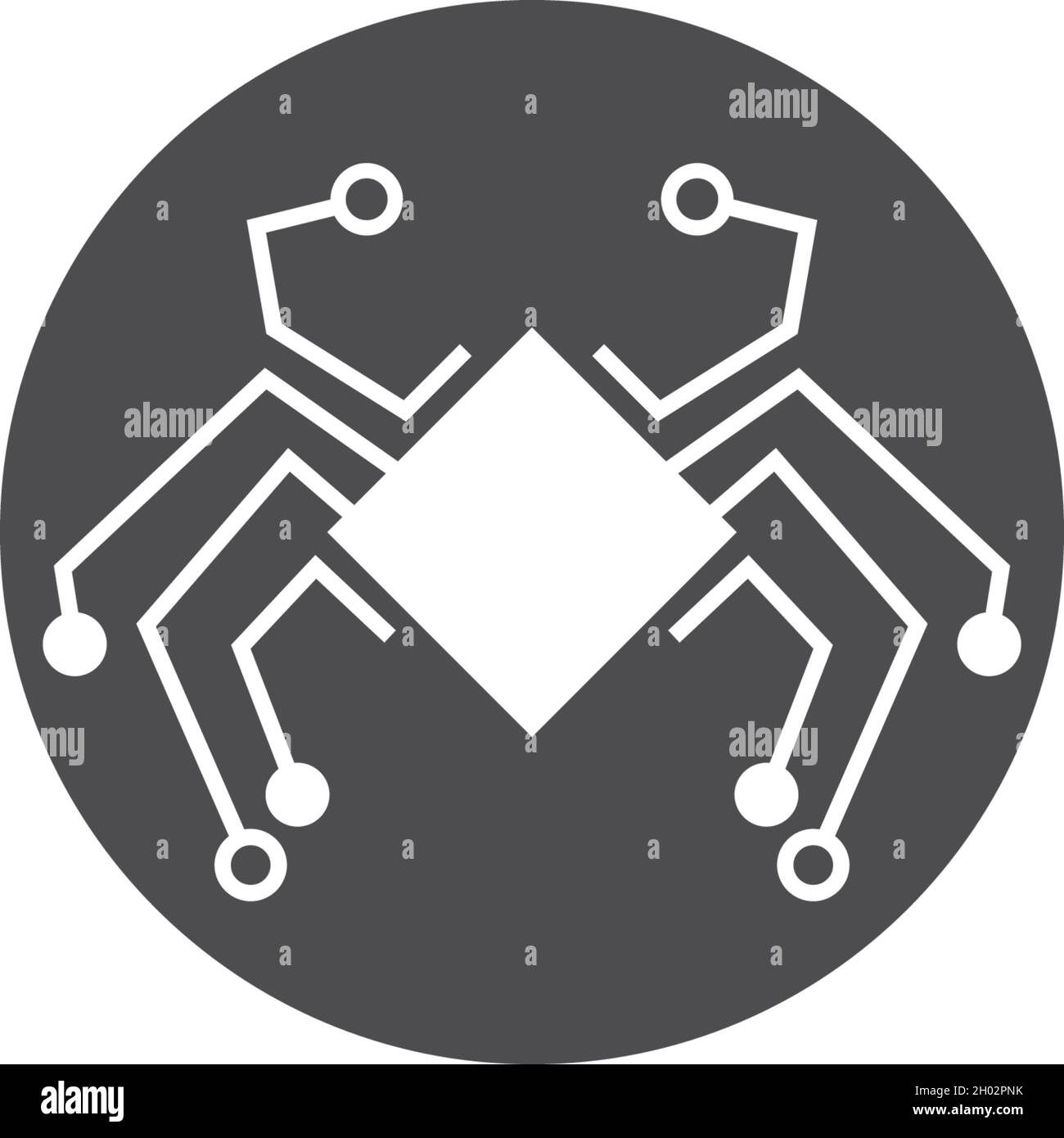 Spider web Technology logo vector Stock Vector Image & Art - Alamy