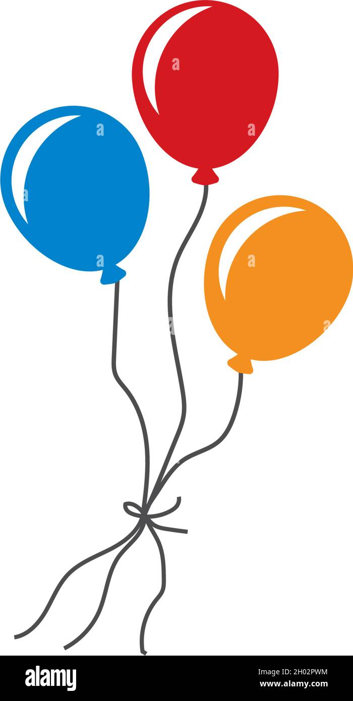 Flying baloon illustration vector template Stock Vector Image & Art - Alamy