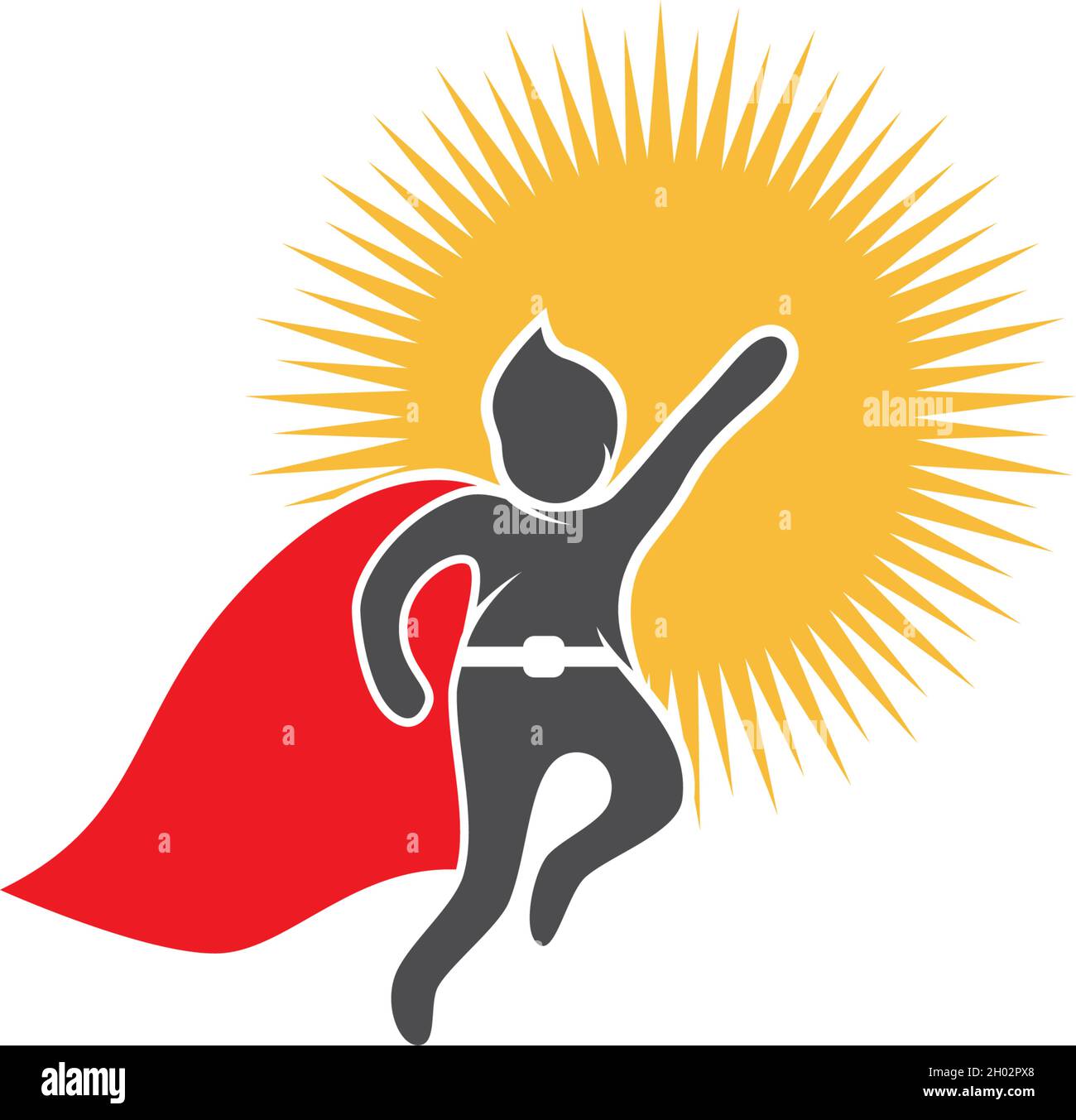 Super kid boy vector child hero hi-res stock photography and images - Alamy