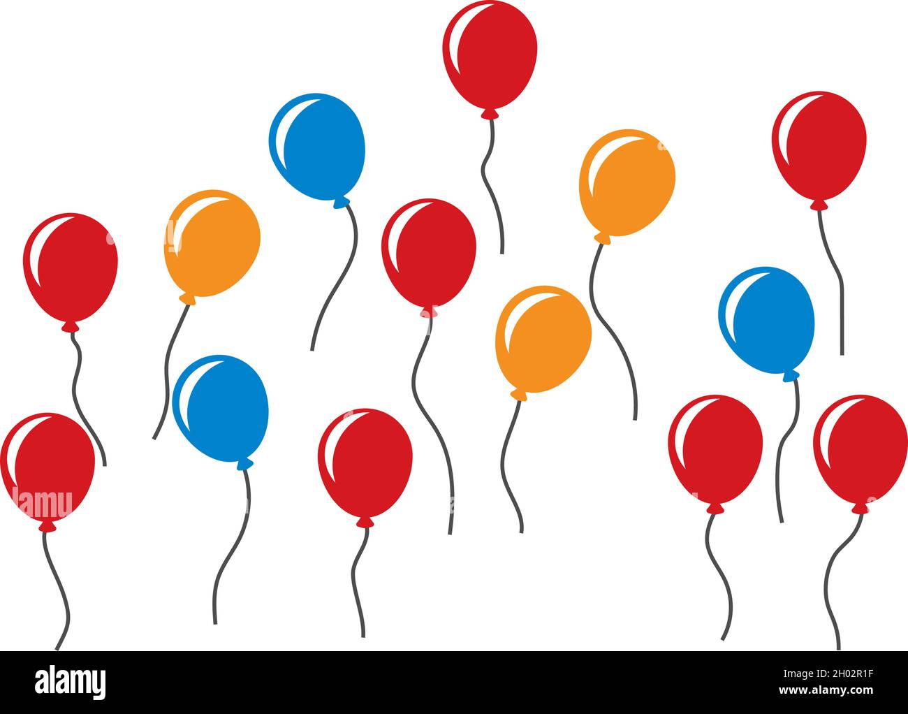 Flying baloon illustration vector template Stock Vector Image & Art - Alamy