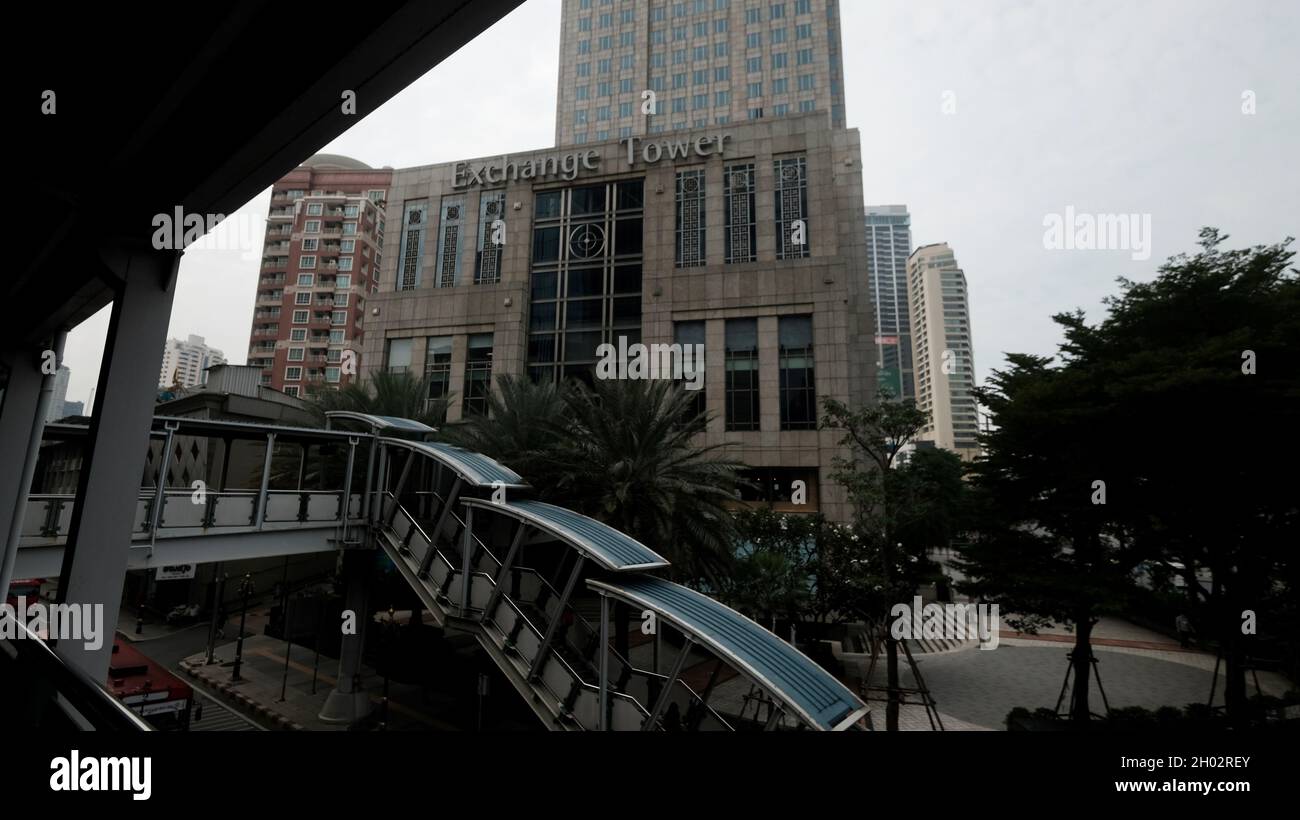 Exchange Tower Office Building at Asoke and Sukhumvit Intersection ...