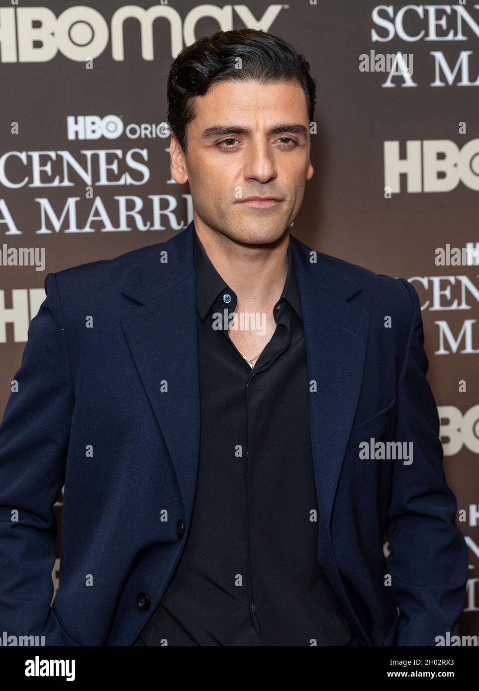 New York, NY - October 10, 2021: Actor Oscar Isaac attends screening of ...