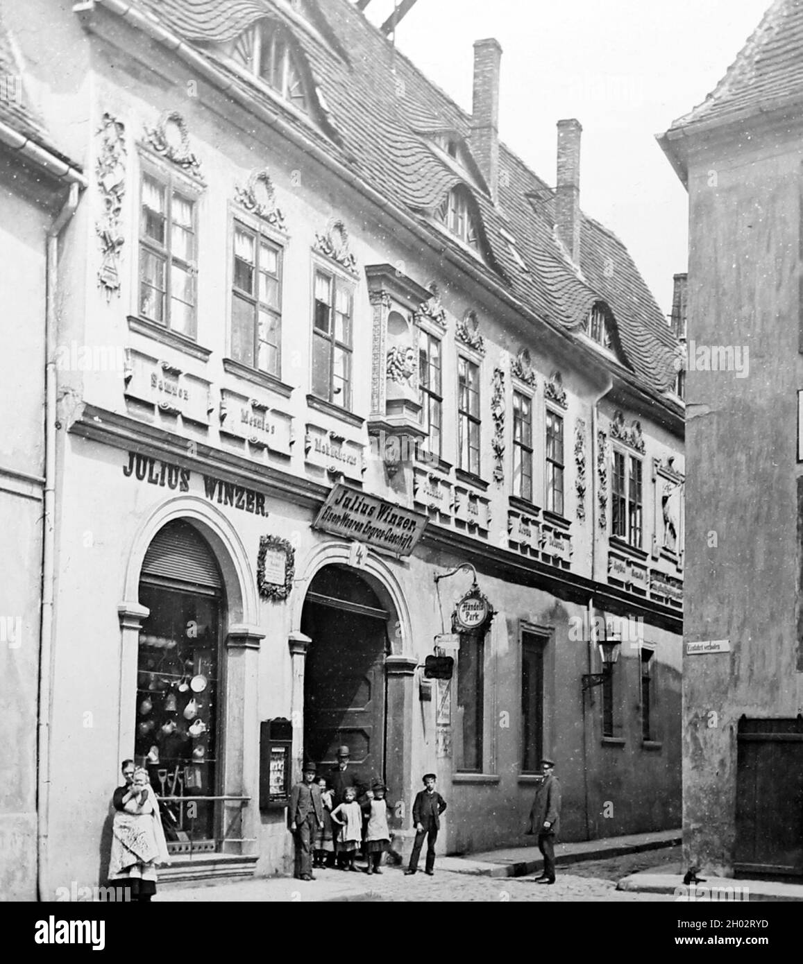 Handel's birthplace, Halle, Germany, Victorian period Stock Photo - Alamy