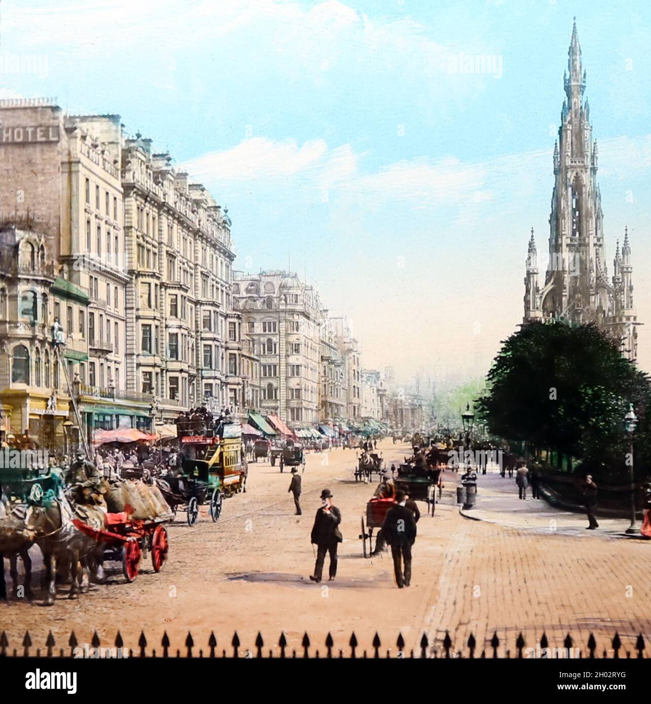 Edinburgh princes street victorian period hi-res stock photography and ...