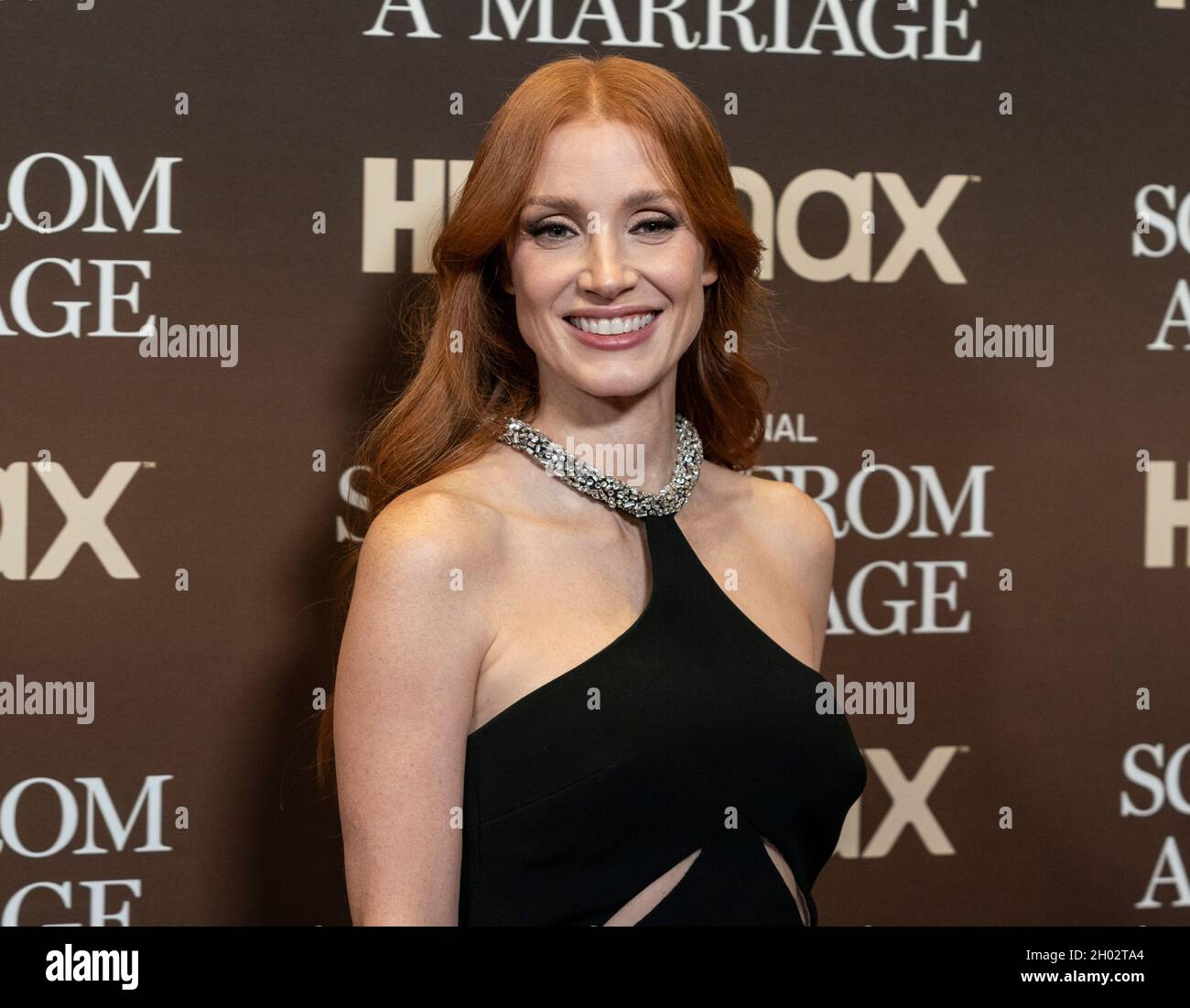 New York, NY - October 10, 2021: Jessica Chastain attends screening of ...