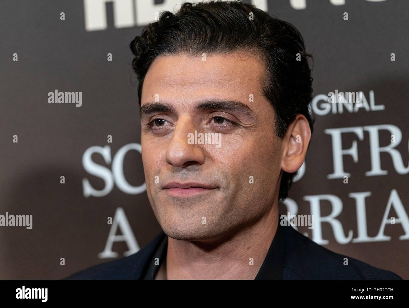 New York, NY - October 10, 2021: Actor Oscar Isaac attends screening of ...