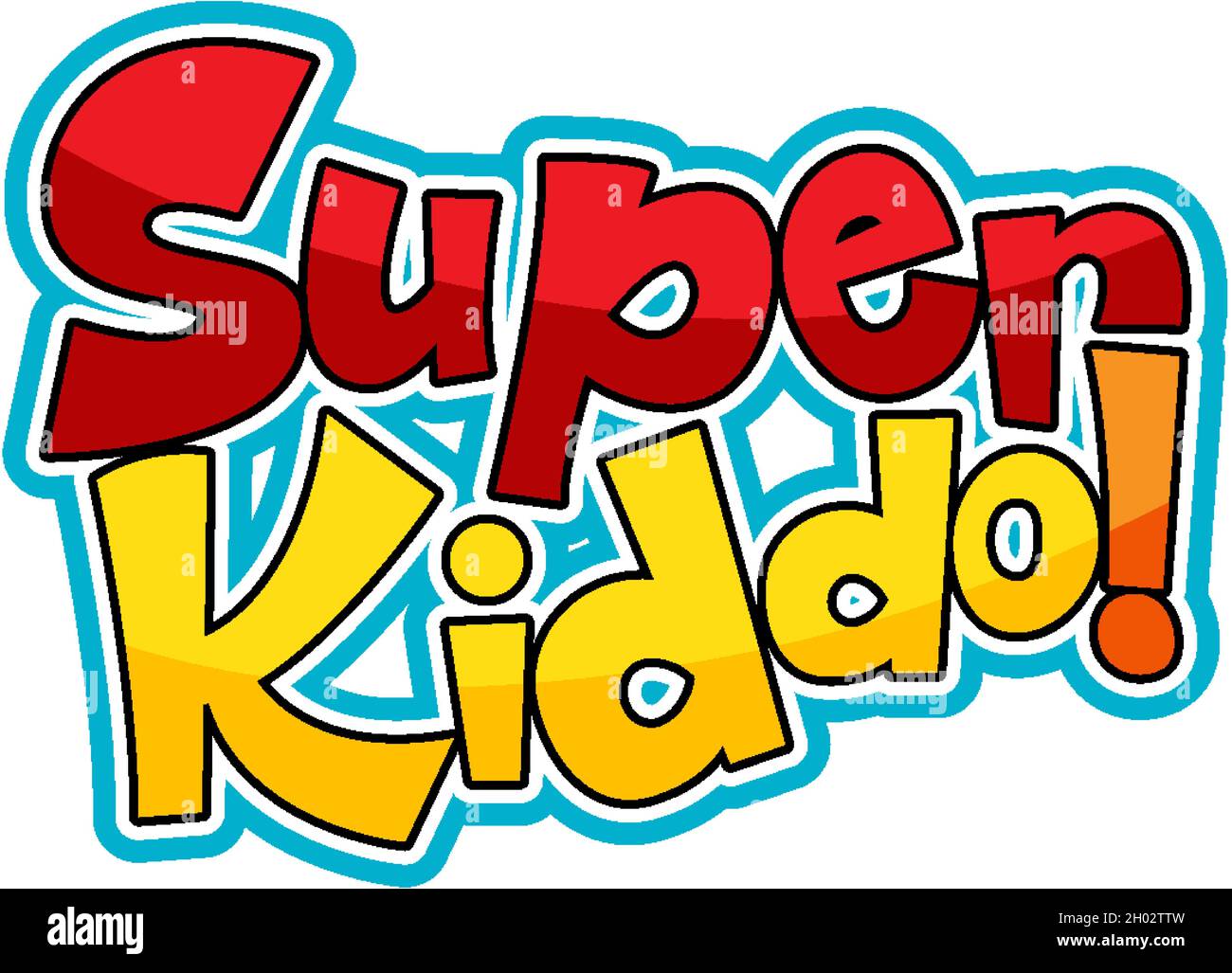 Super Kiddo logo text design illustration Stock Vector Image & Art - Alamy