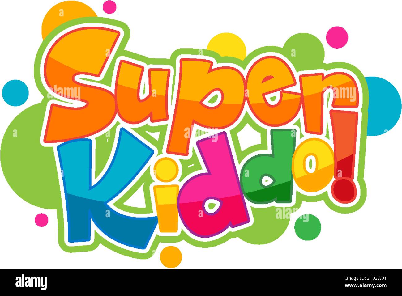 Super Kiddo logo text design illustration Stock Vector Image & Art - Alamy
