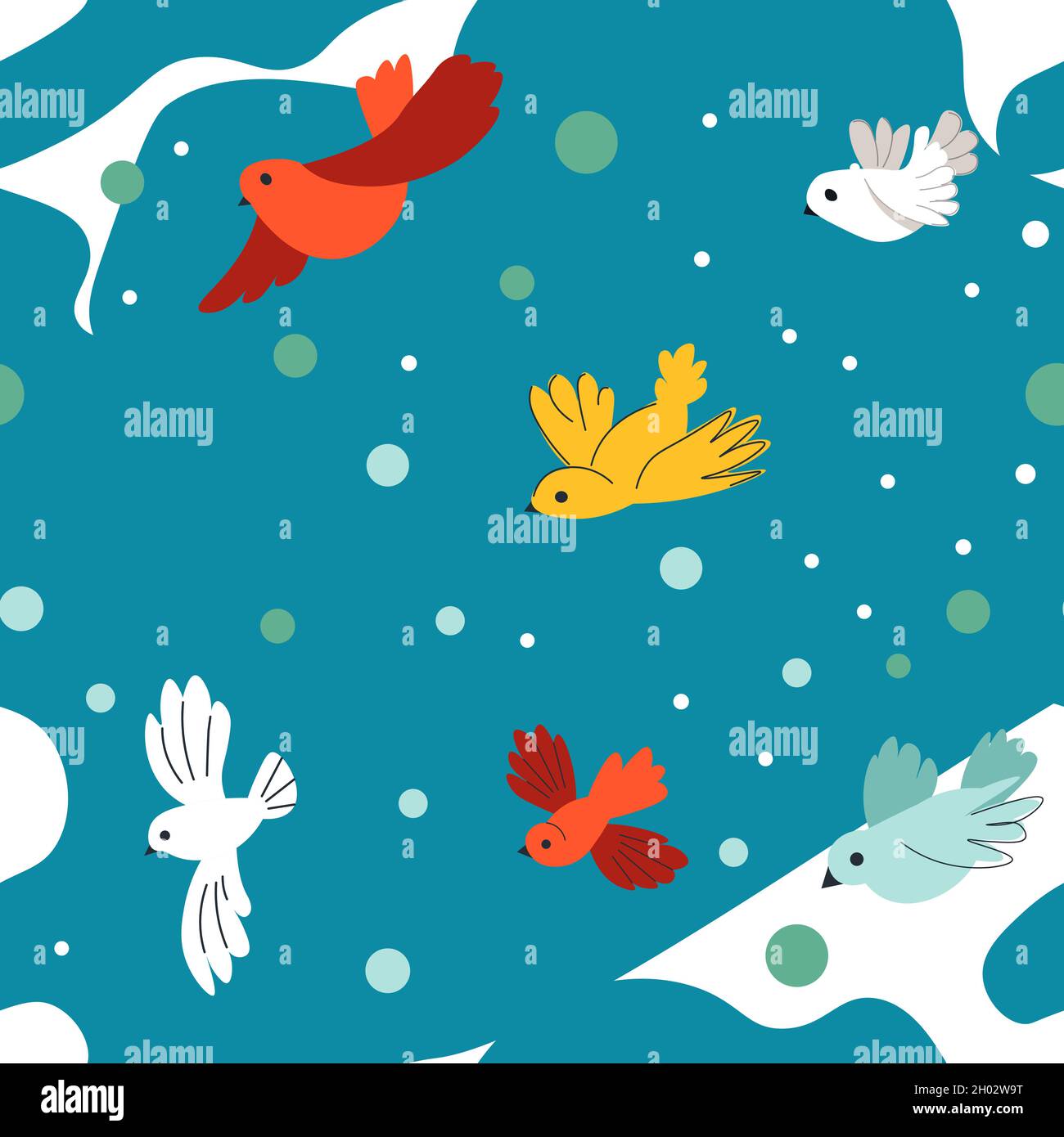 Frozen birds Stock Vector Images - Alamy