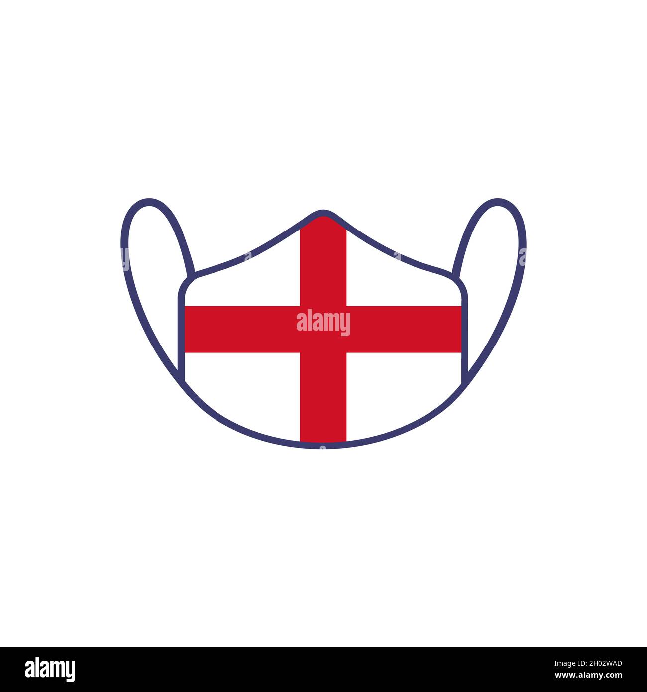 Face mask england flag Stock Vector Images - Alamy