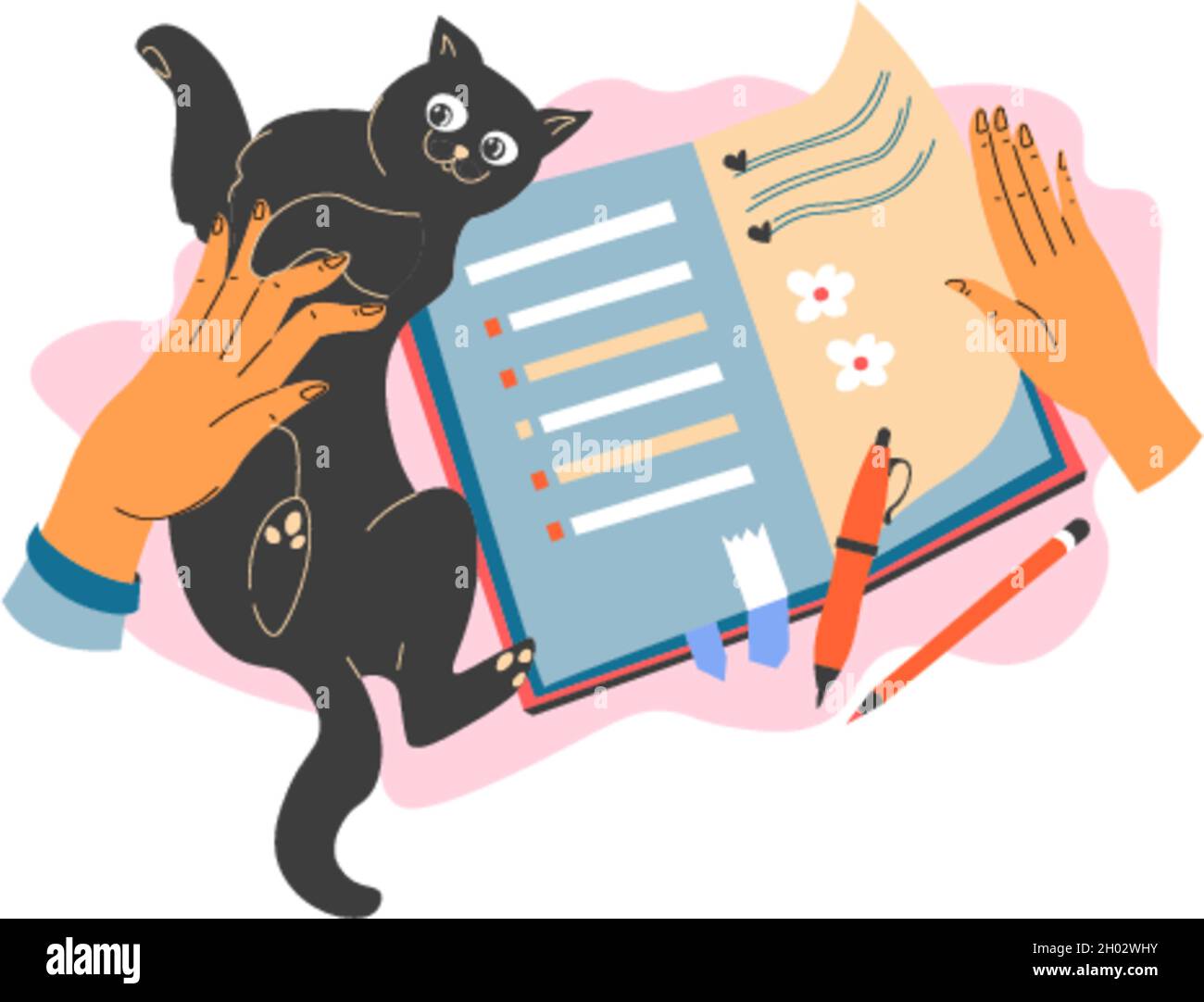 Woman hand writing down Cut Out Stock Images & Pictures - Alamy