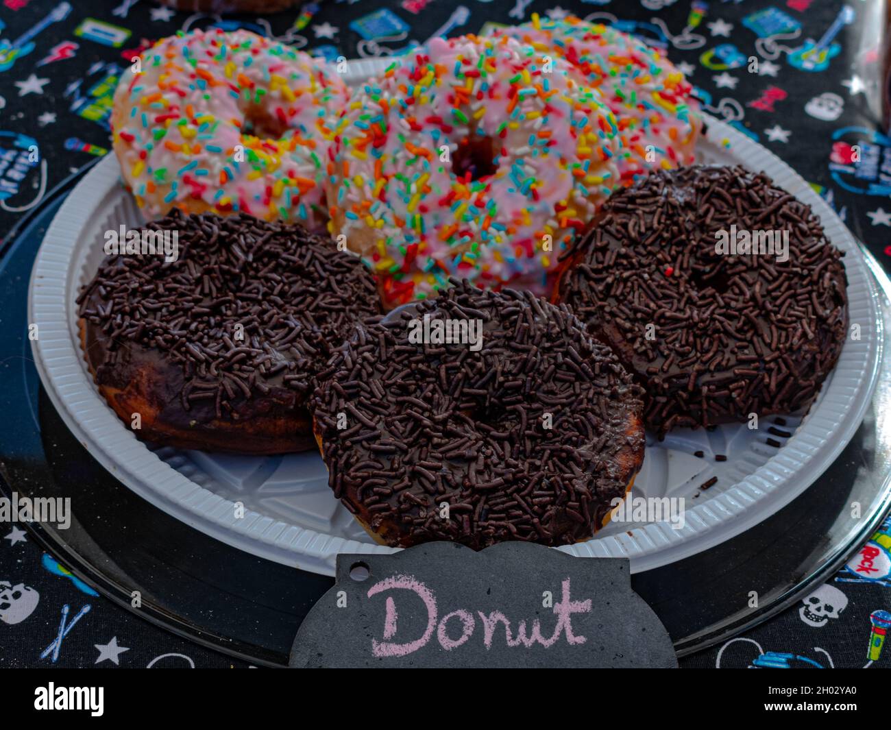 Close-up photo of a real vegan donut Stock Photo - Alamy