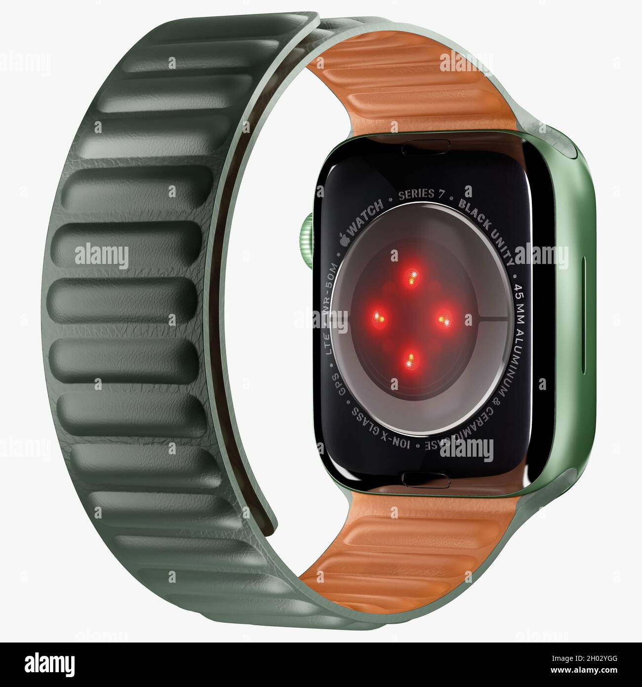 apple watch series 7 3d model concept render Stock Photo - Alamy